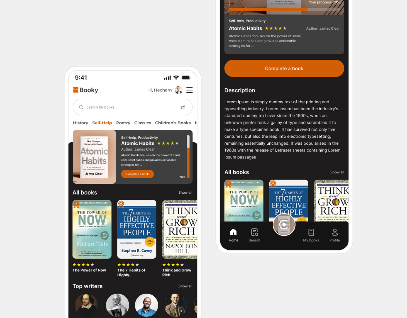 Book App UI design by HECHAM GAZHI on Dribbble