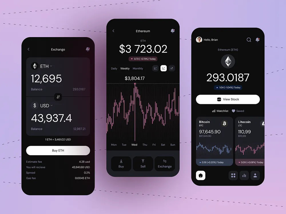 Trading App designs, themes, templates and downloadable graphic ...
