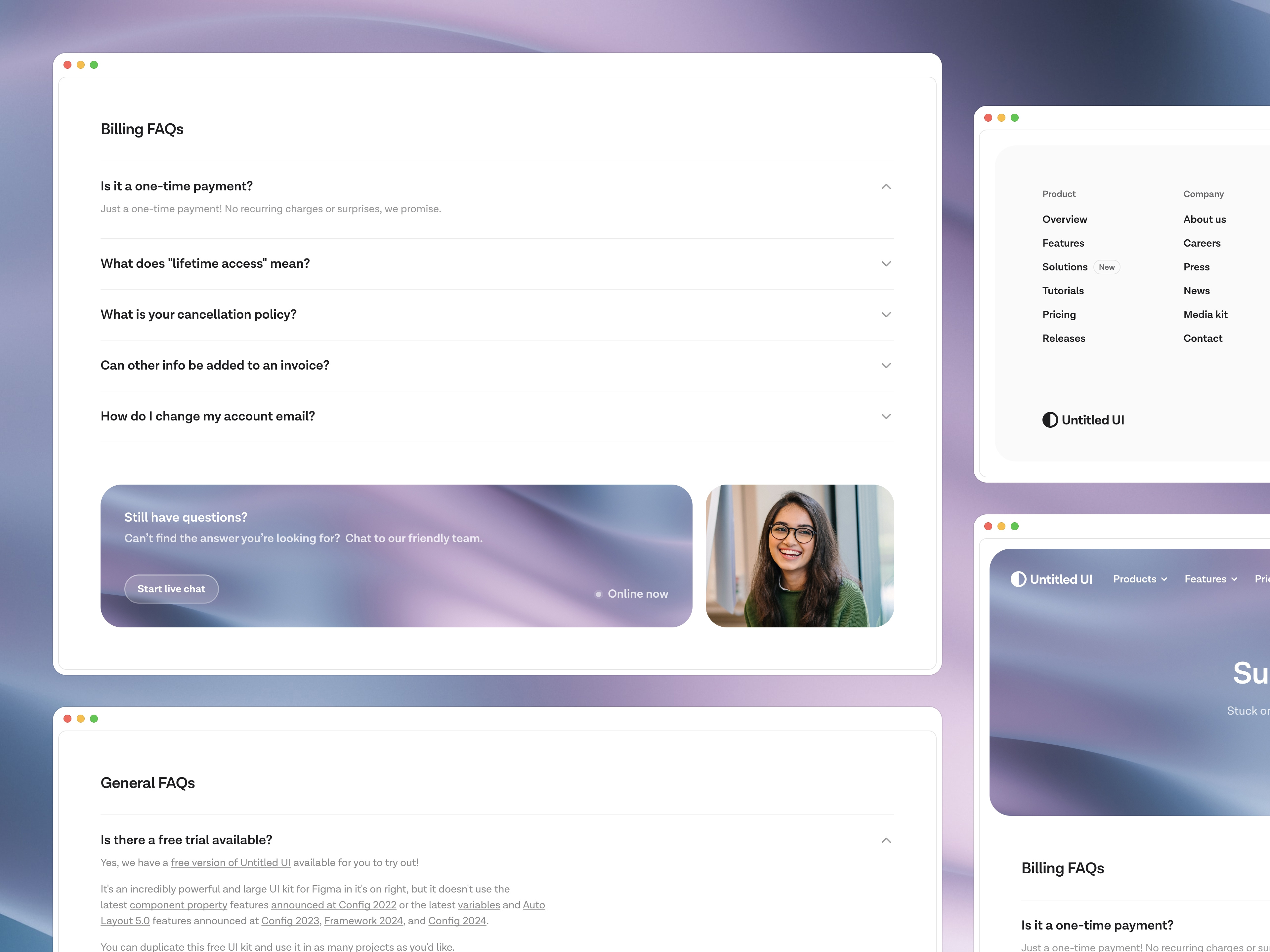 Support & documentation — Untitled UI by Jordan Hughes® on Dribbble