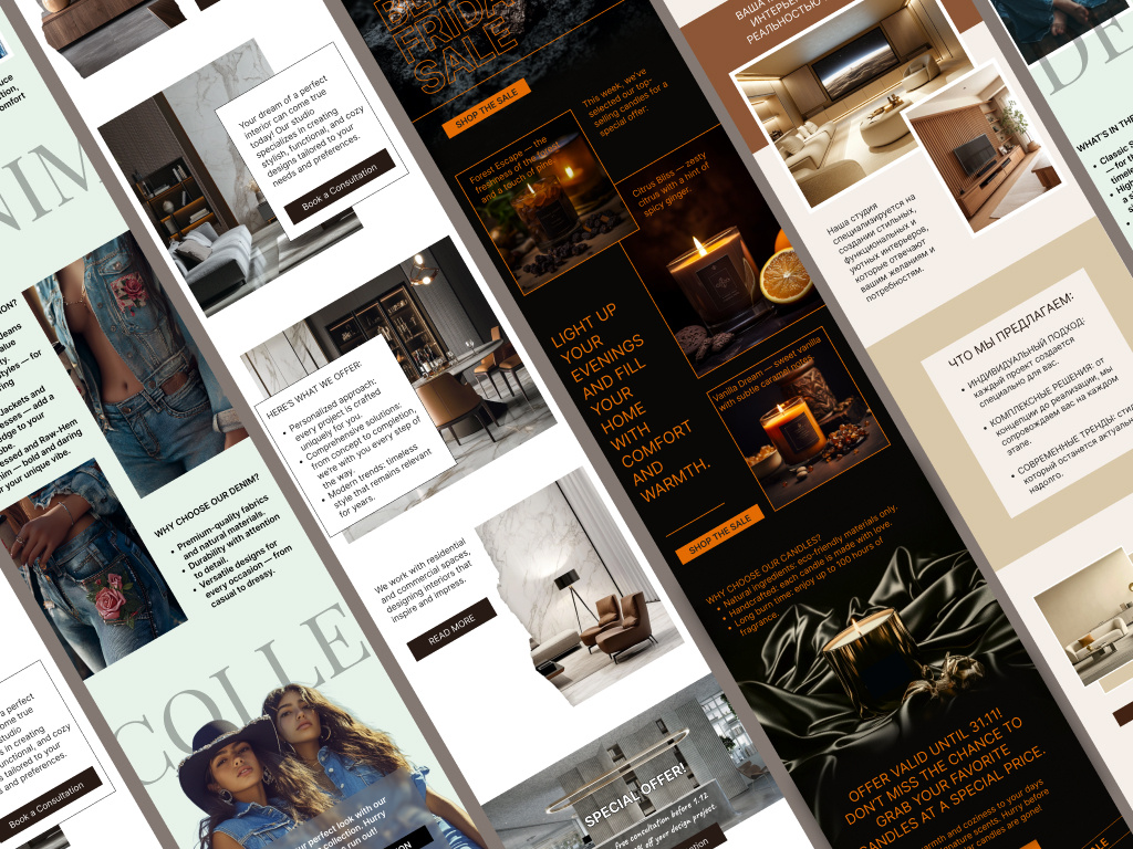 Email Design Template by Khalina Liudmila on Dribbble