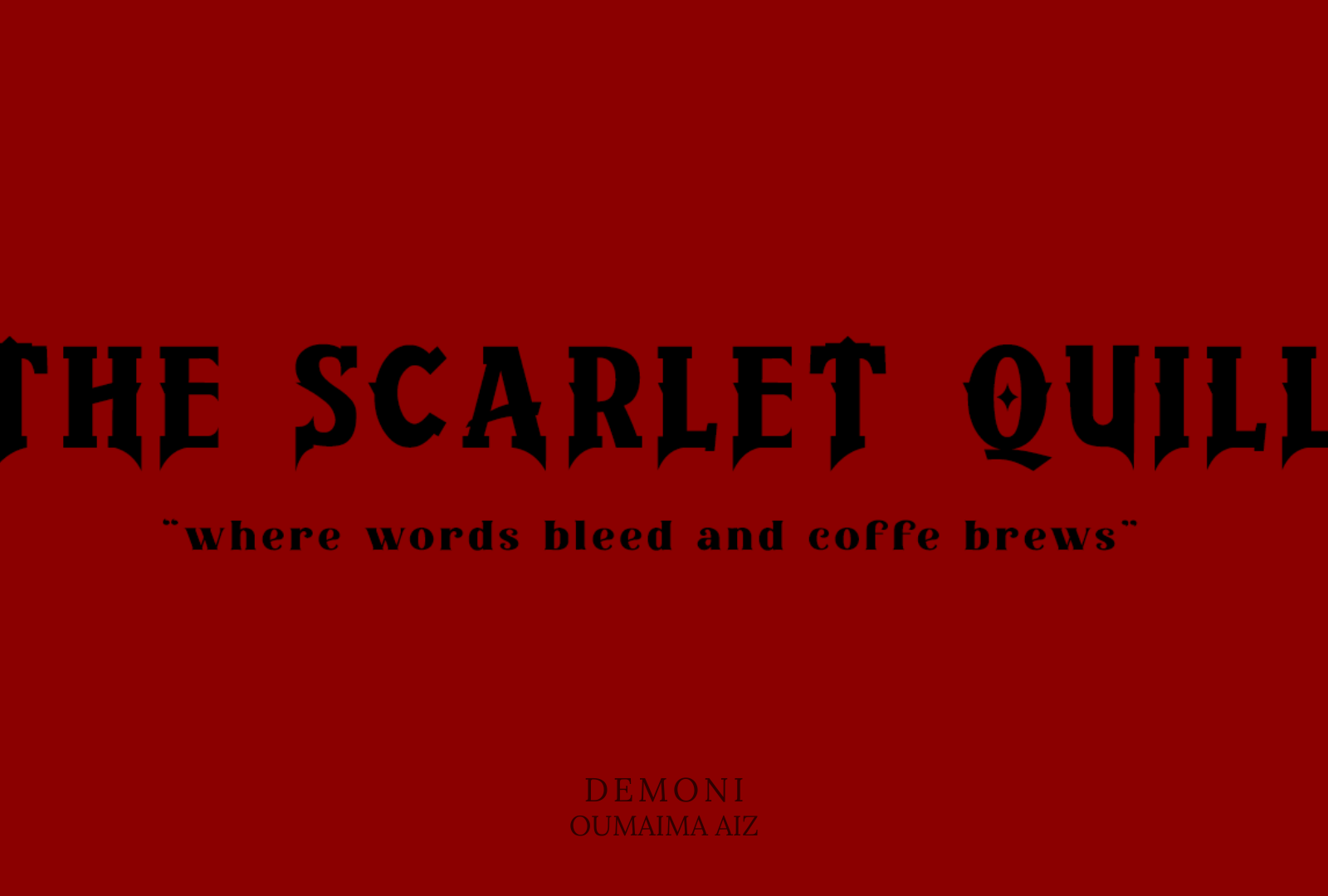 The Scarlet Quill branding by OUMAIMA AIZ on Dribbble