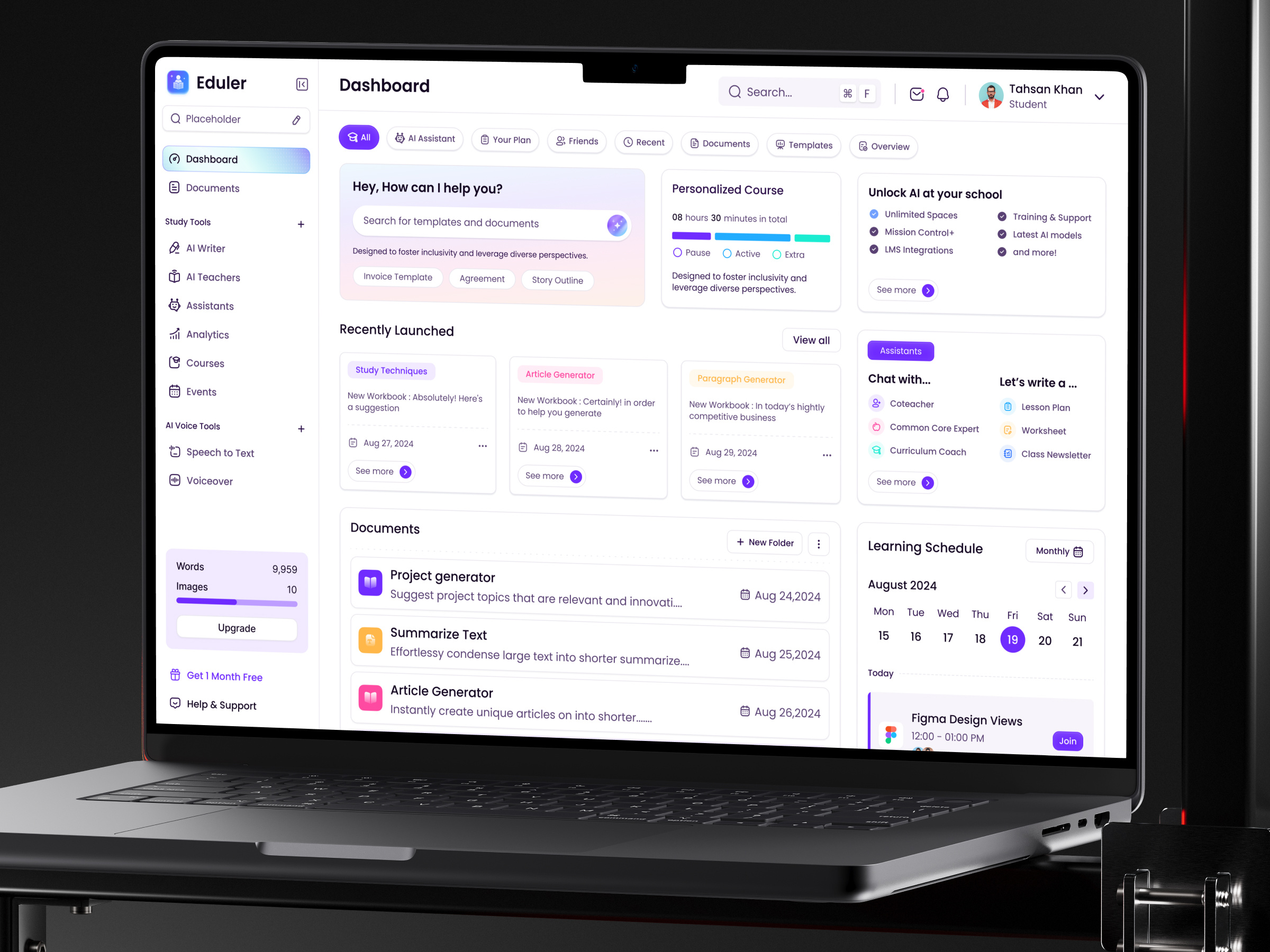 Ai Education Dashboard designs, themes, templates and downloadable ...