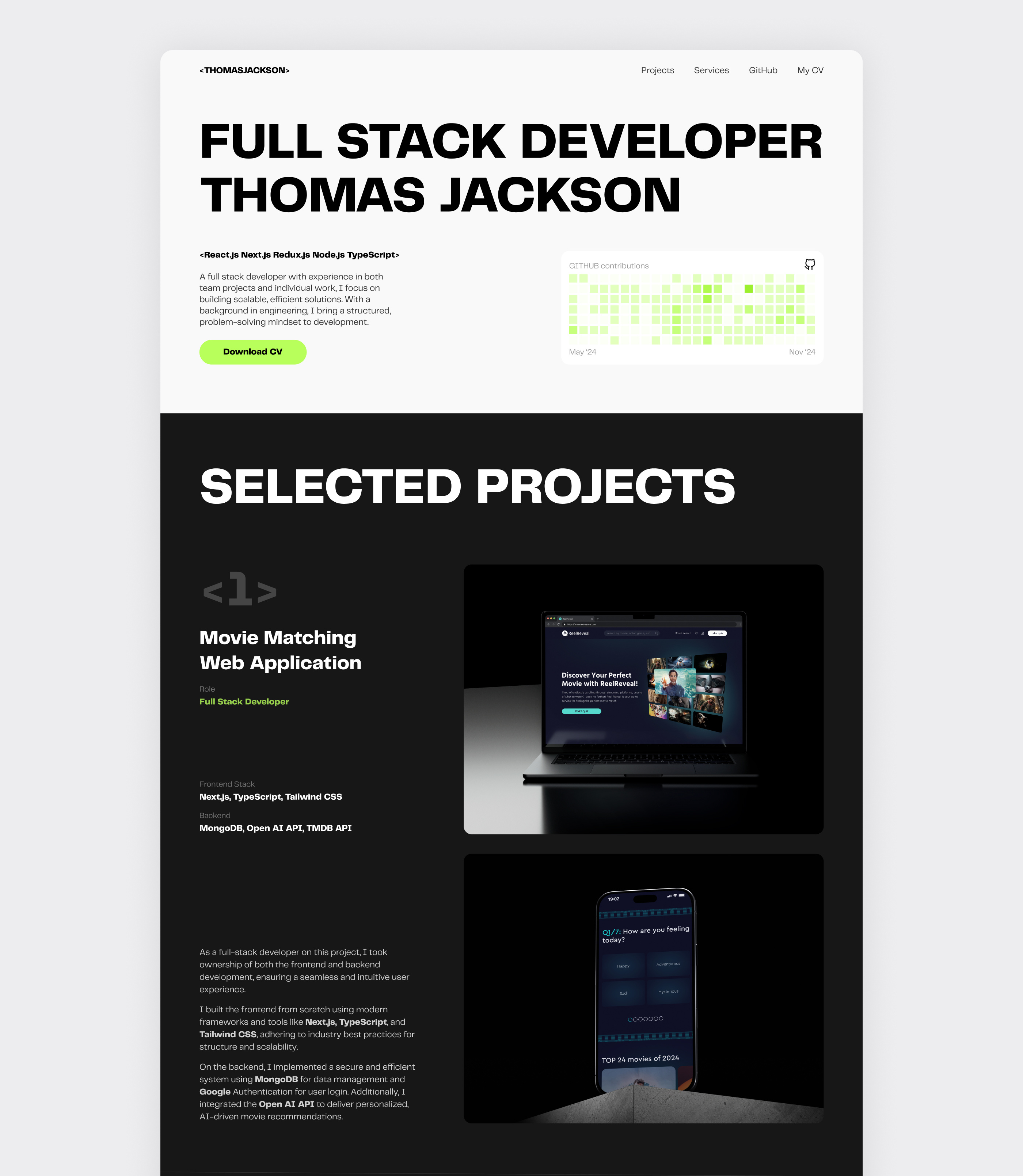 Full-Stack Developer Portfolio: Showcase of Skills and Projects by ...