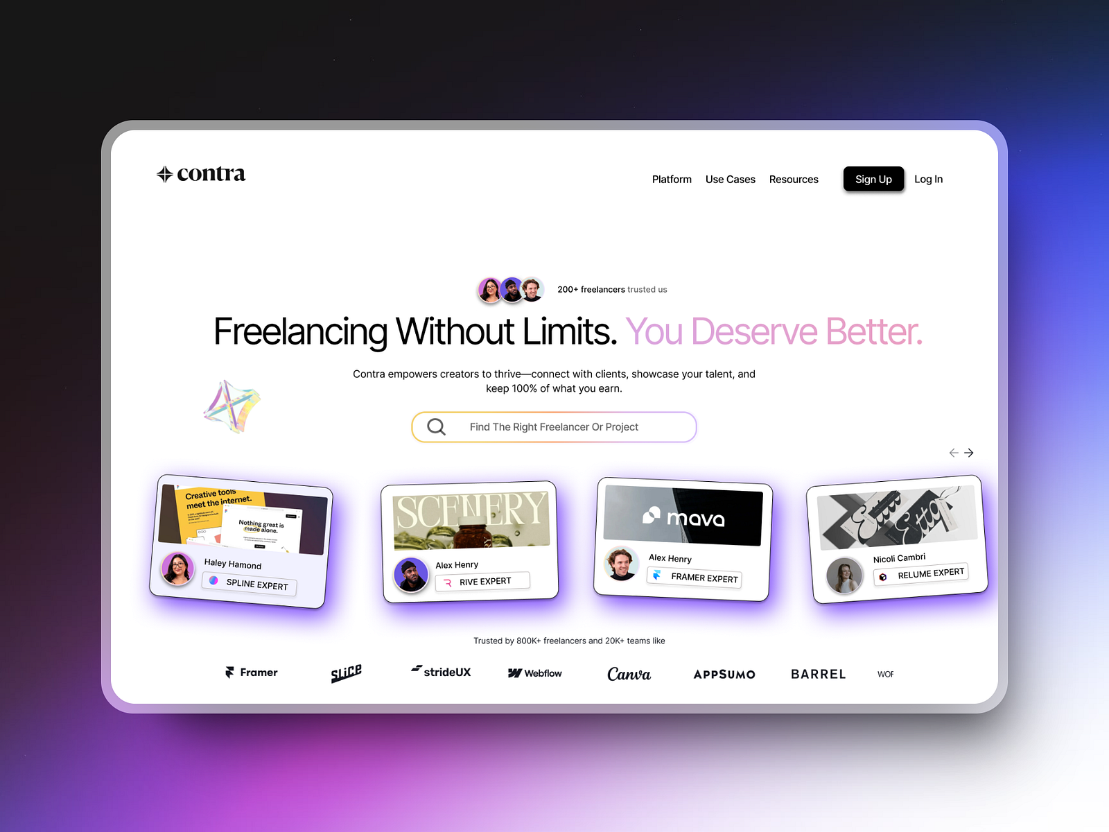 Contra redesign concept by Praveen Kumar on Dribbble