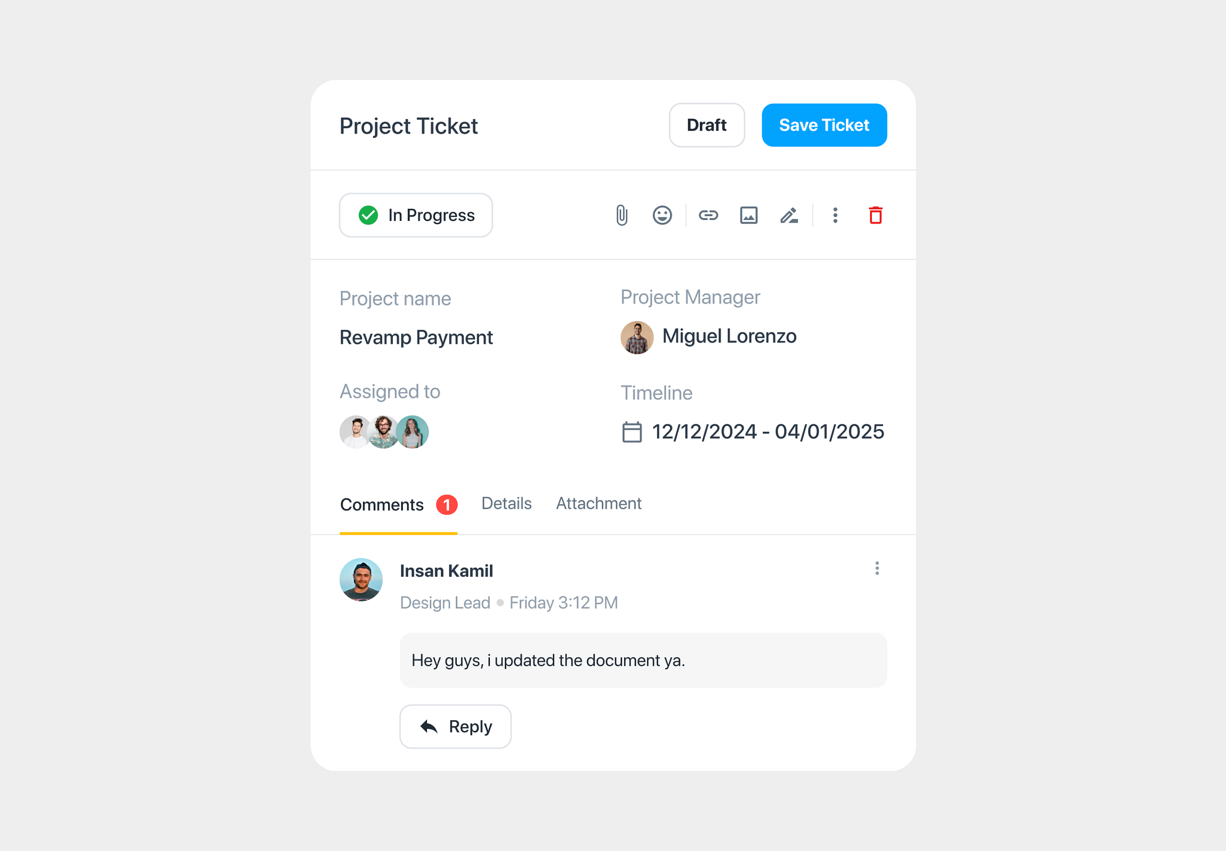 Ticket task by Muhammad Insan Kamil on Dribbble