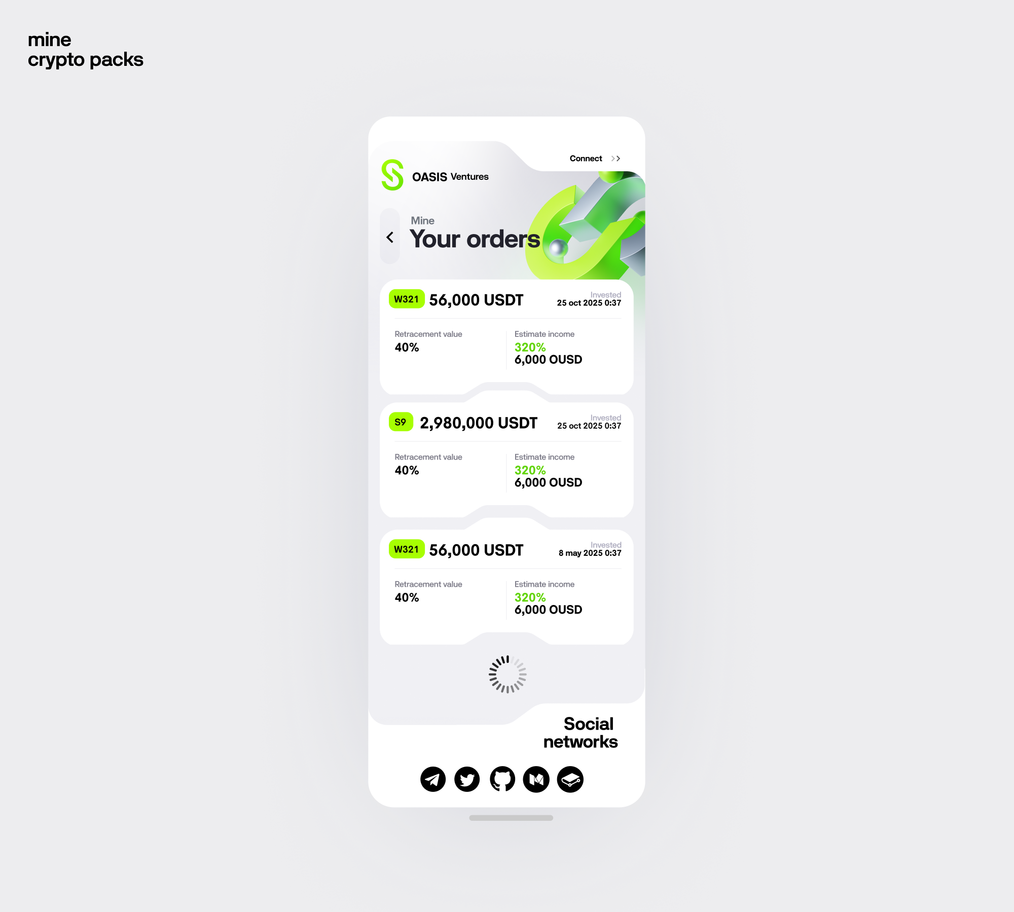 Crypto invest app. 3d motion graphic by Bproject on Dribbble