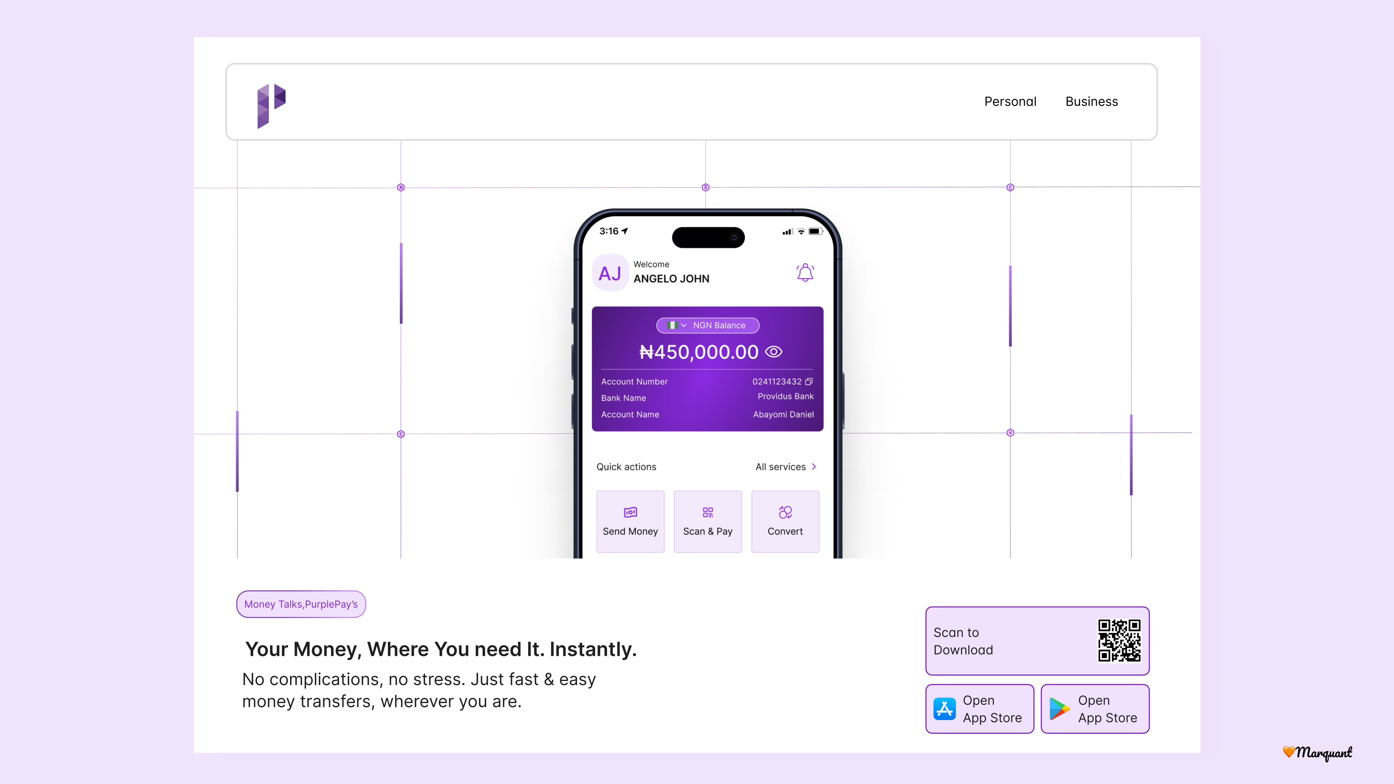 PurplePay Website Redesign by Sylvester Marquant on Dribbble