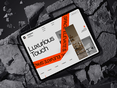 Modern Interior Website Homepage by Iman for Awe Design Studio on Dribbble