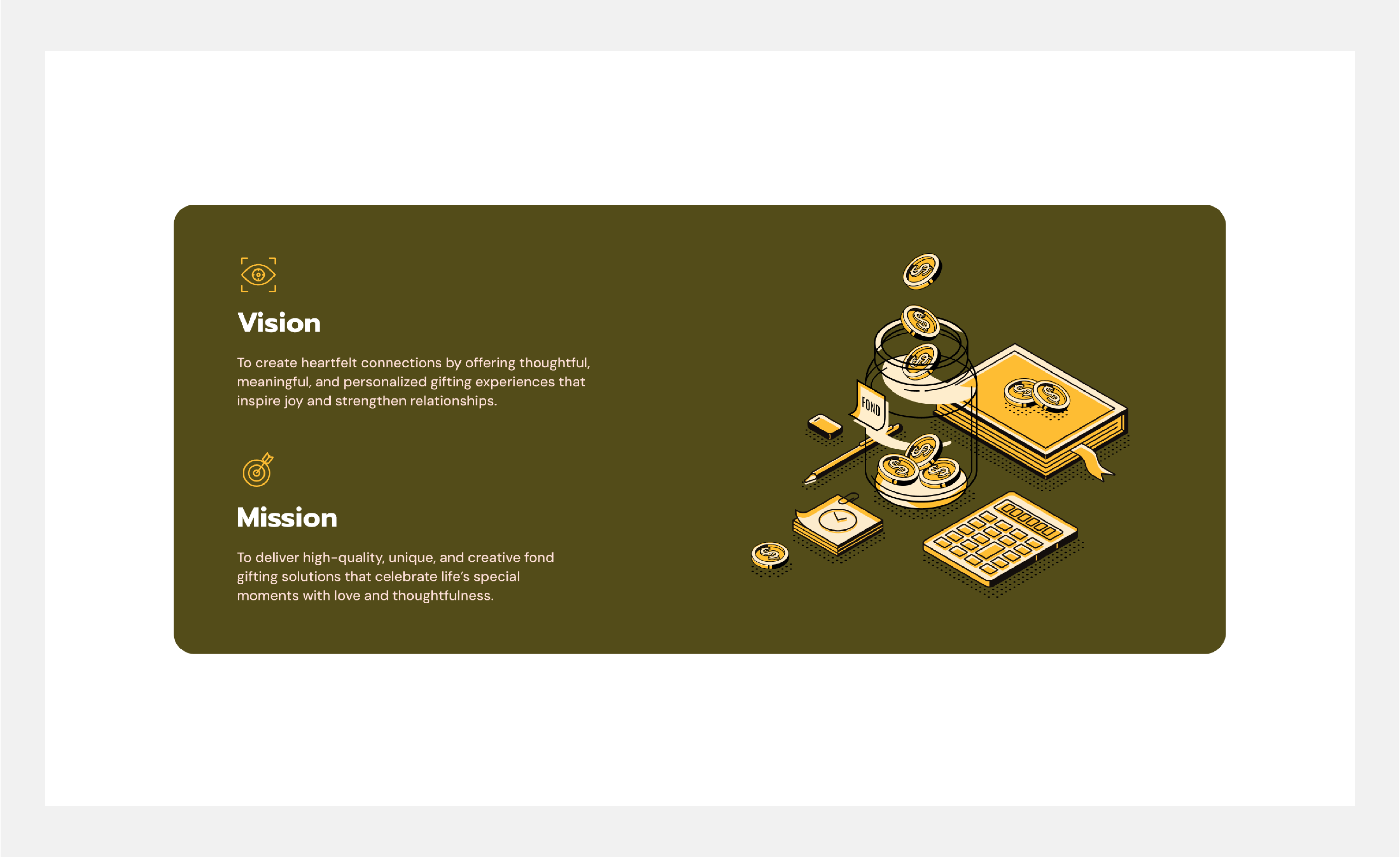 Vision & Mission Card Design by Nirmal Lohar on Dribbble