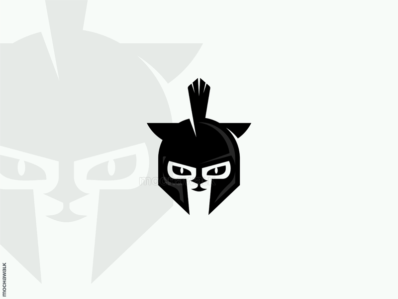 Spartan Cat Logo by Mochamad Arief on Dribbble