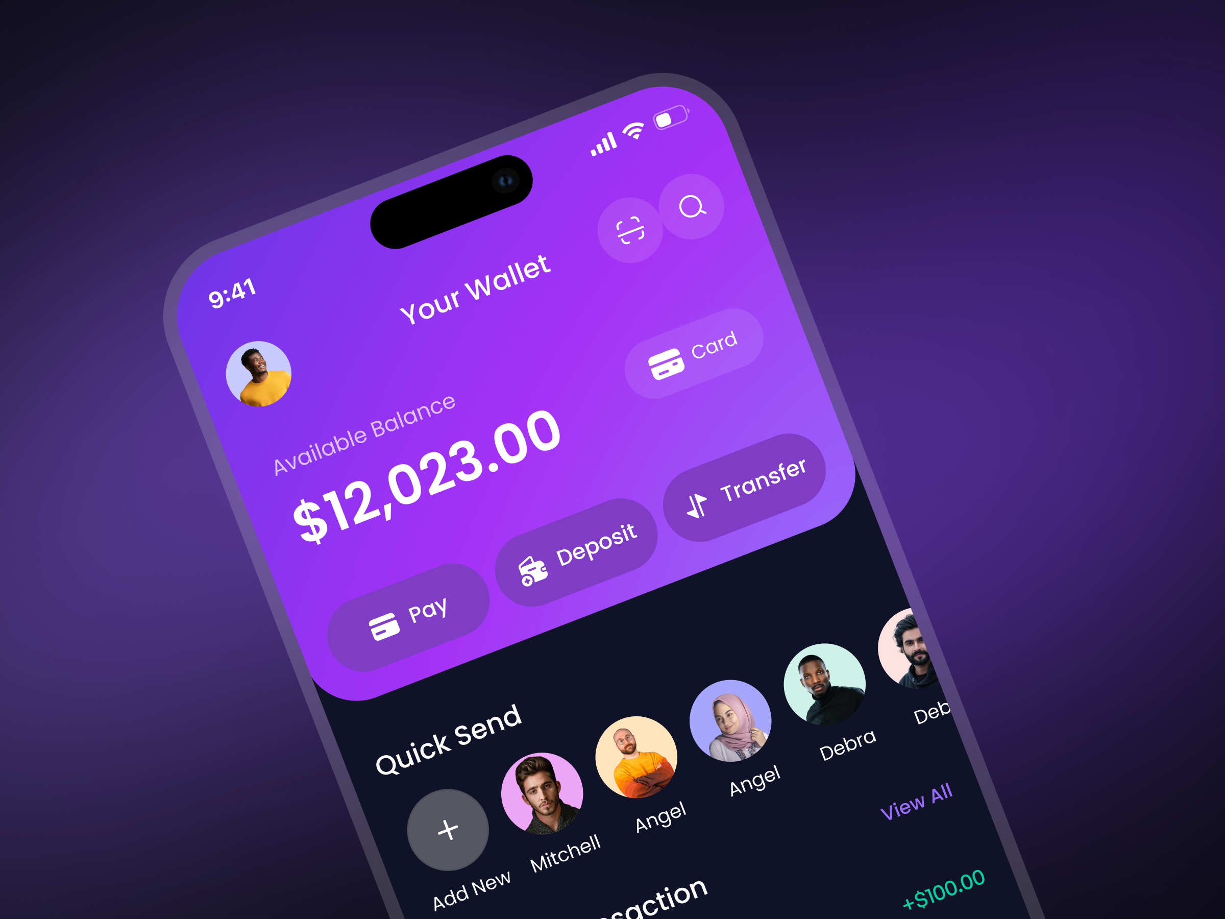 DigiWallet - E-Wallet Mobile App by Mostafizur Rahaman on Dribbble