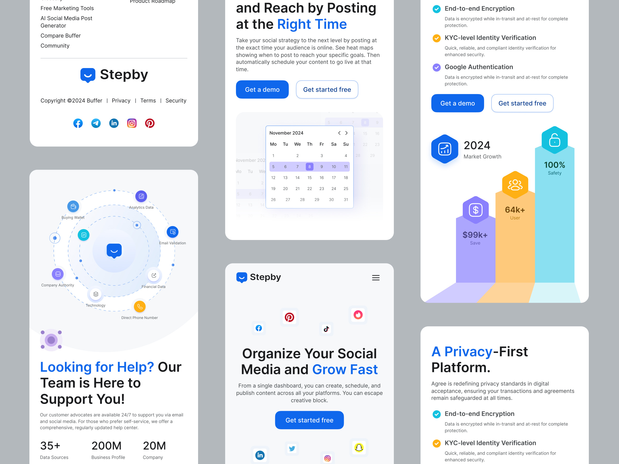 Schedule Features Design Website by Saleh Ahmed on Dribbble