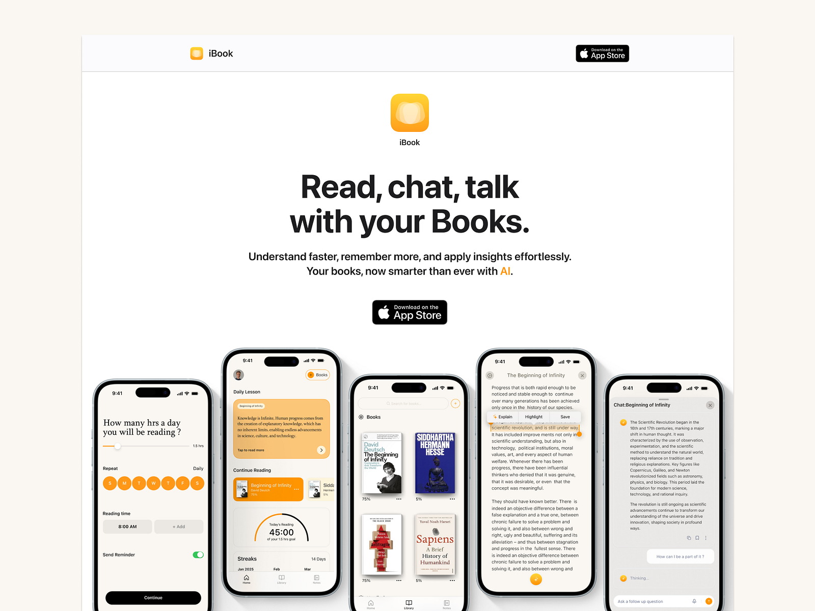 iBook Landing Page Design by Madan Sapkota on Dribbble