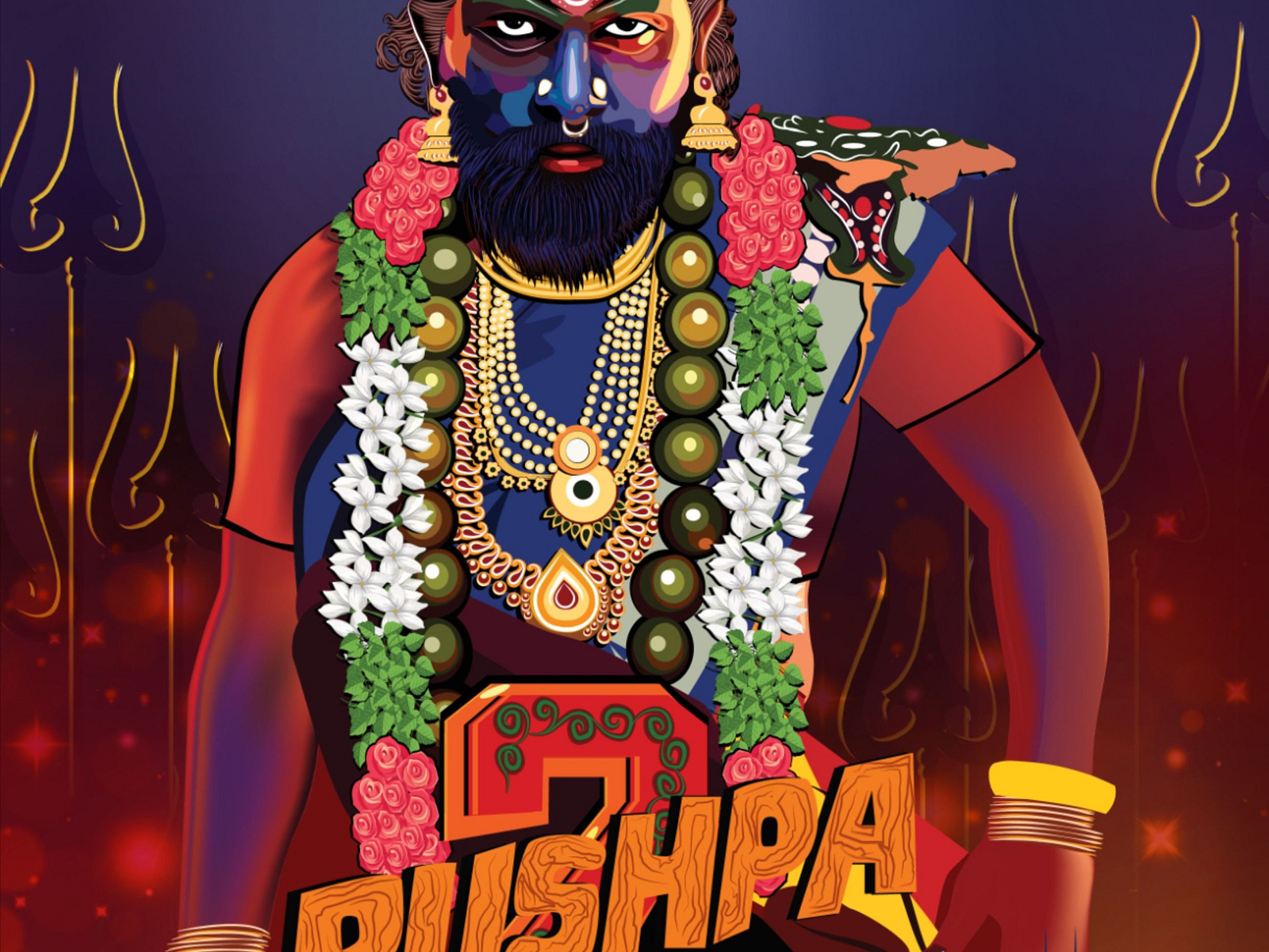 Pushpa 2: The Rule illustration & Vector Art by Vishal Gupta on Dribbble
