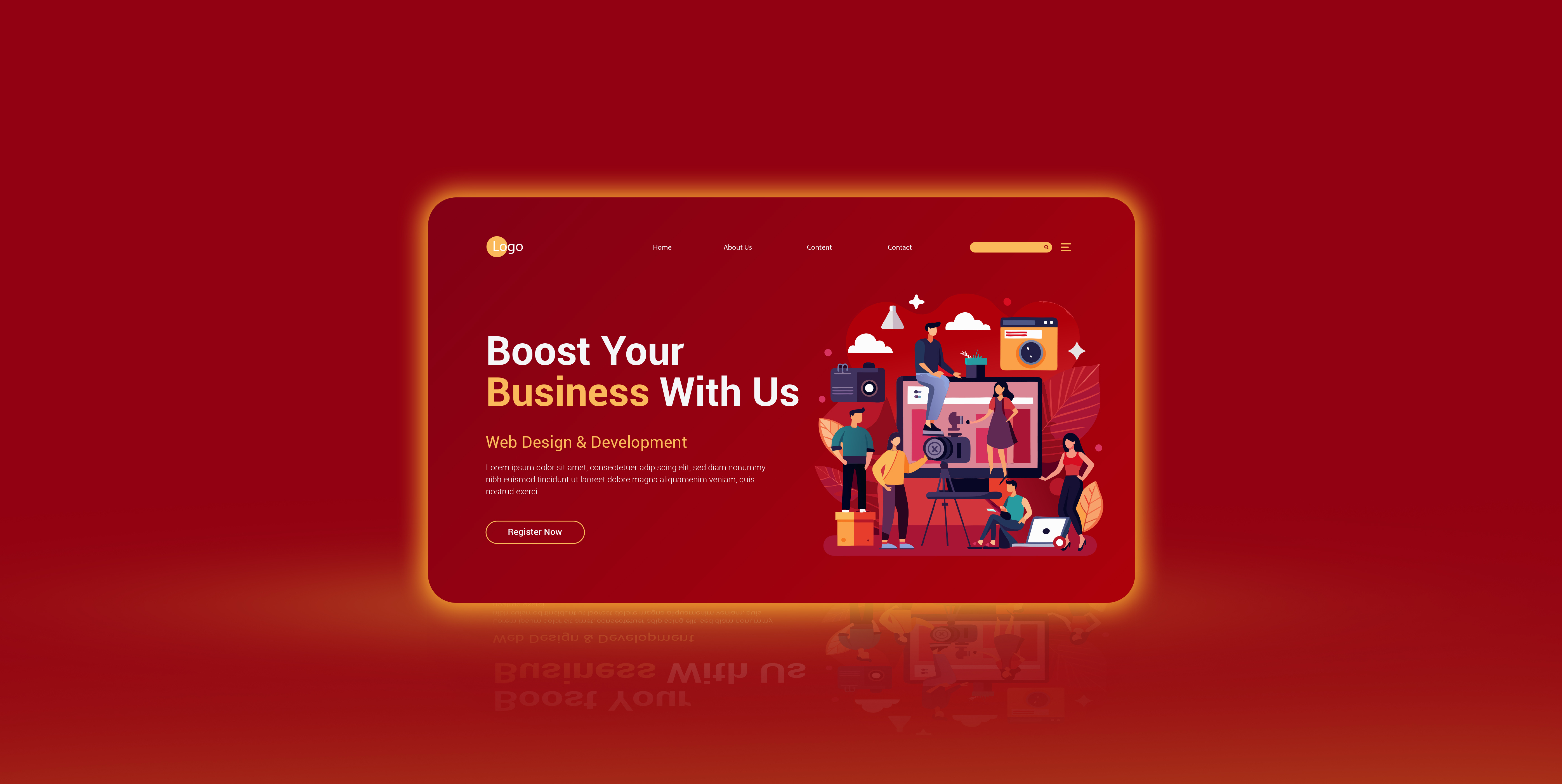 Thumbnail web banner ui design mockup template by Grapizart on Dribbble