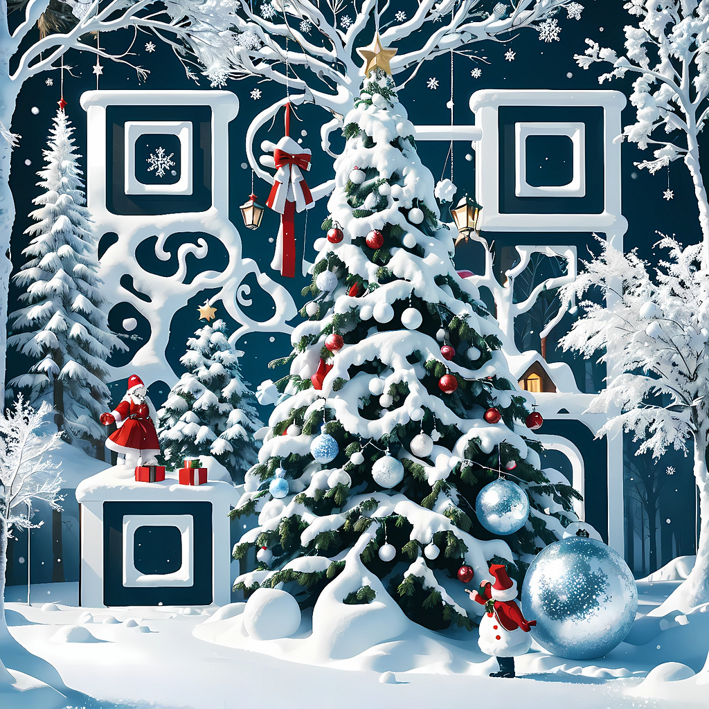 Winter Wonderland: Festive AI Art QR Code by Oksana on Dribbble
