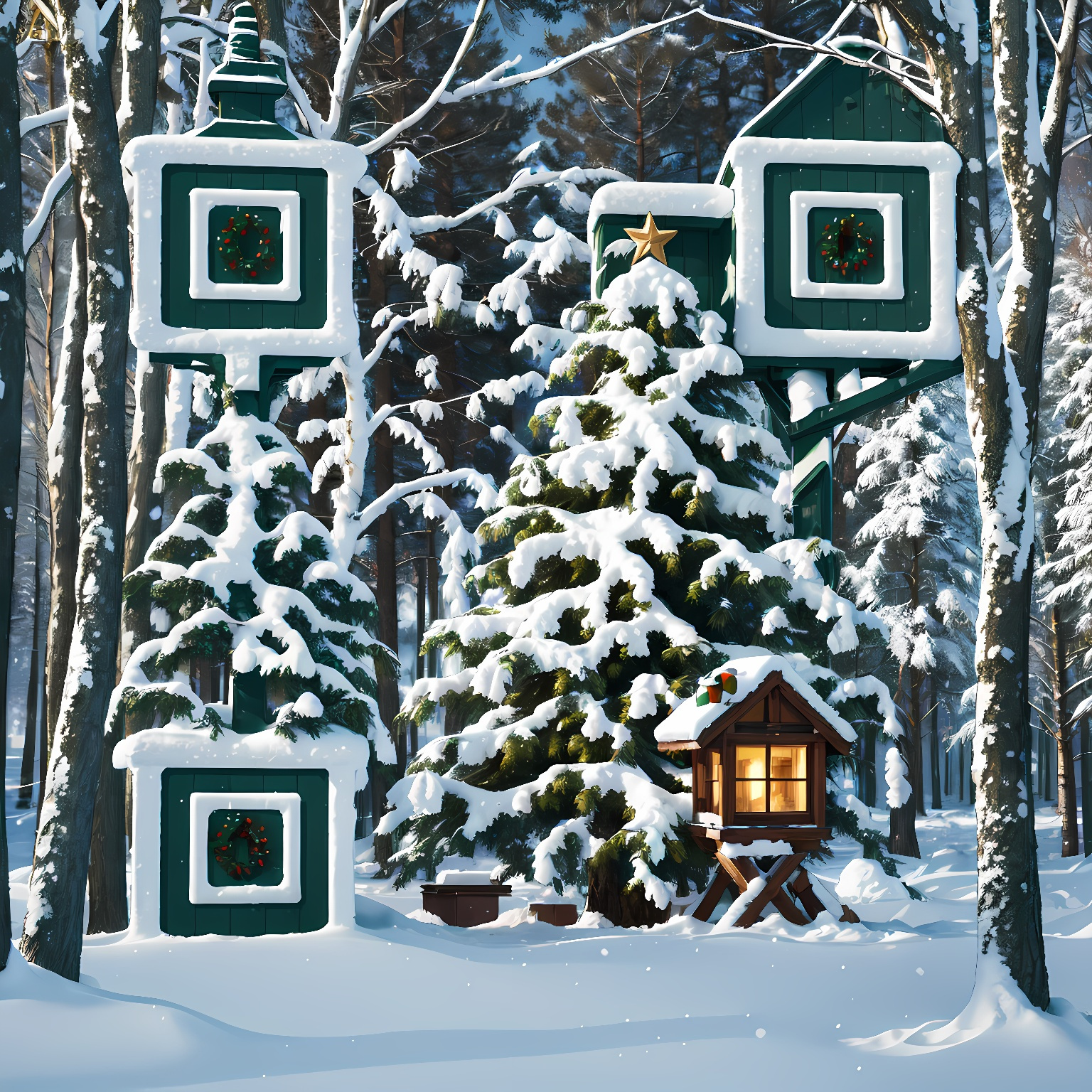 Winter Wonderland: Festive AI Art QR Code by Oksana on Dribbble