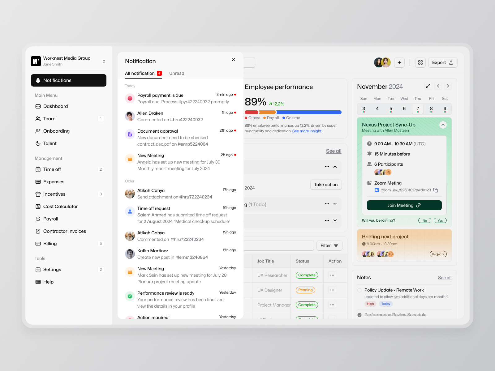 Notification Modal by Product SAAS for Cansaas on Dribbble