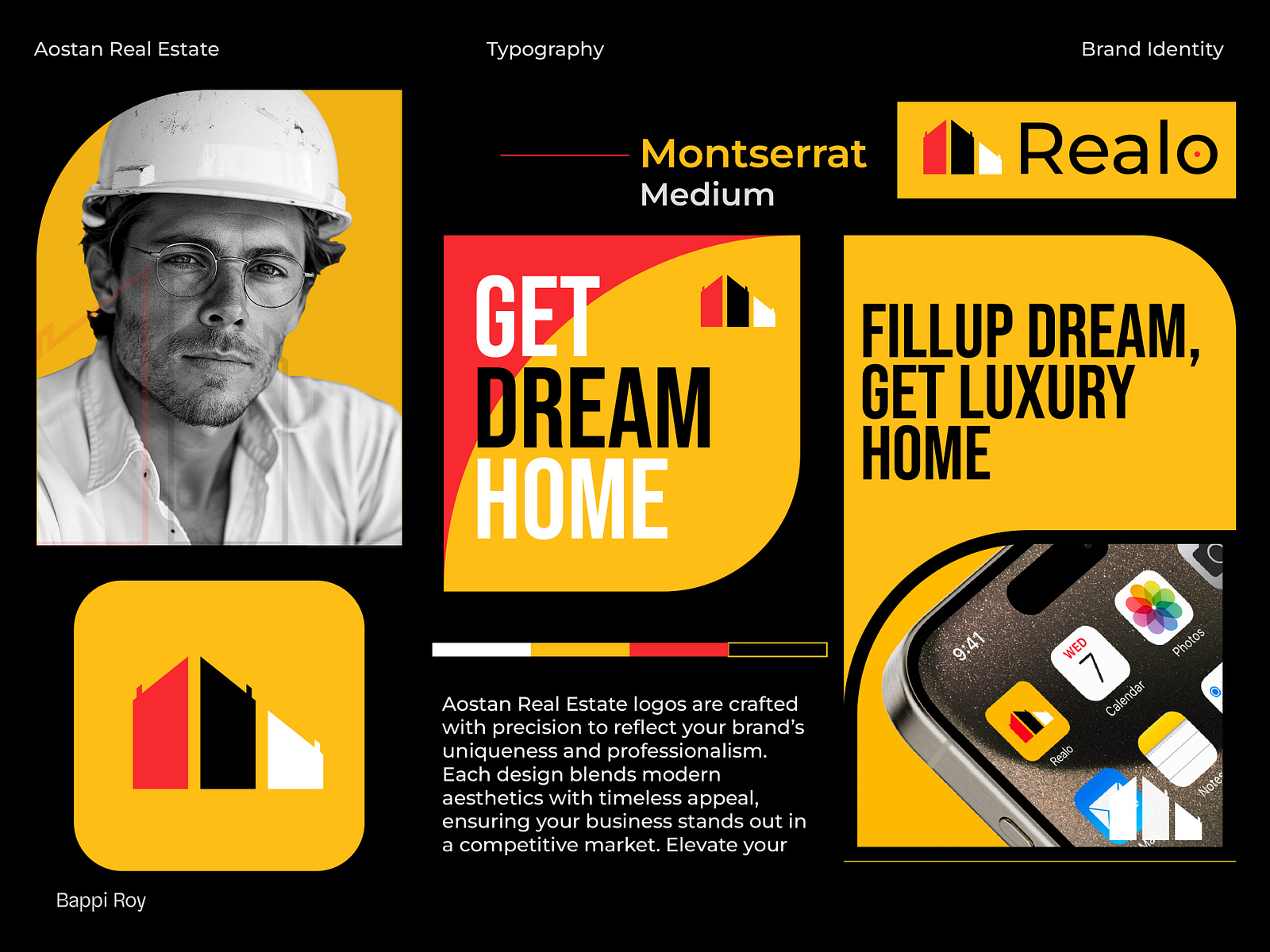 Realo Real Estate Logo Design by Bappi Roy on Dribbble