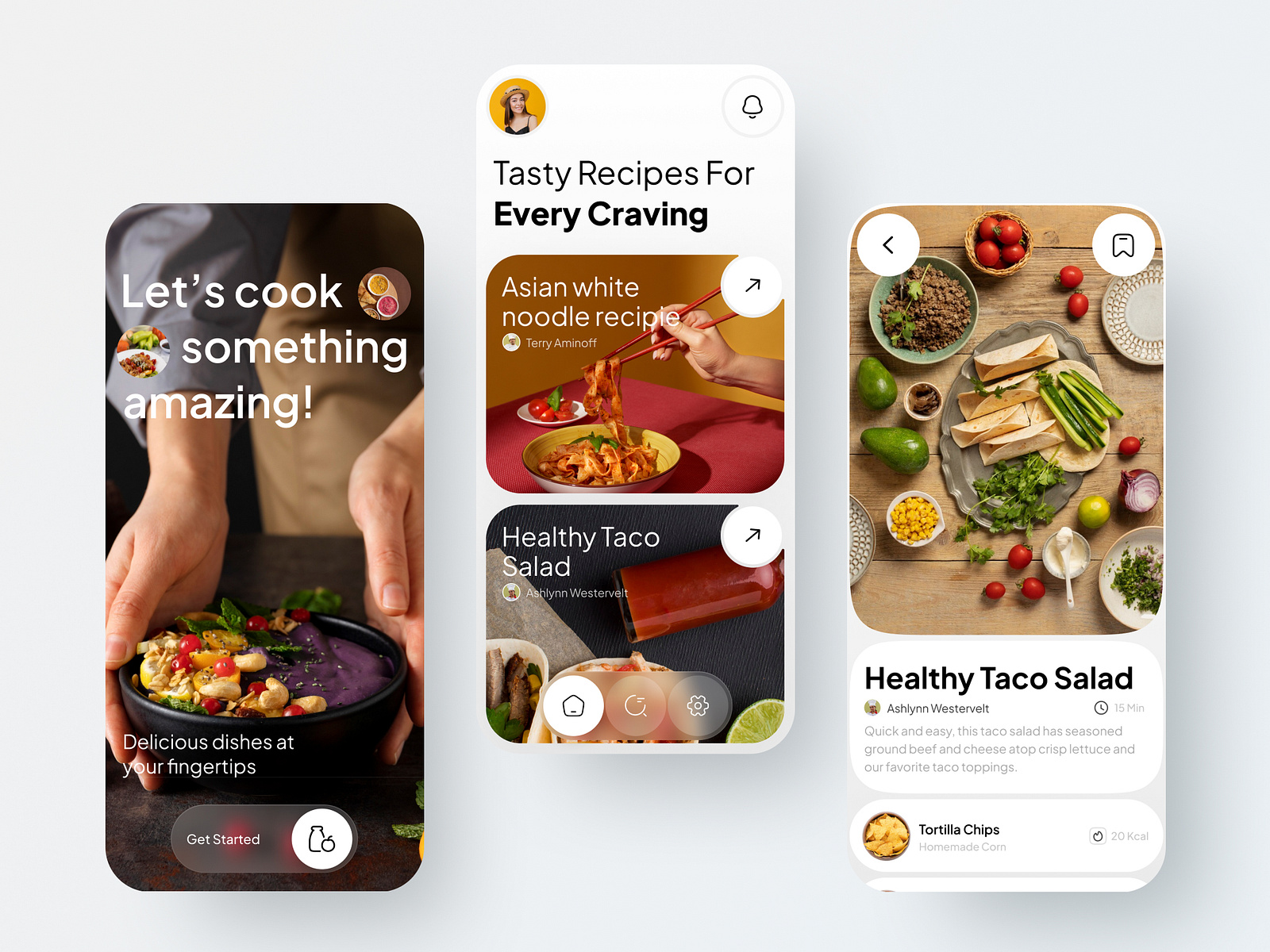 Food Recipe Mobile App by Dilan Gunasekara on Dribbble
