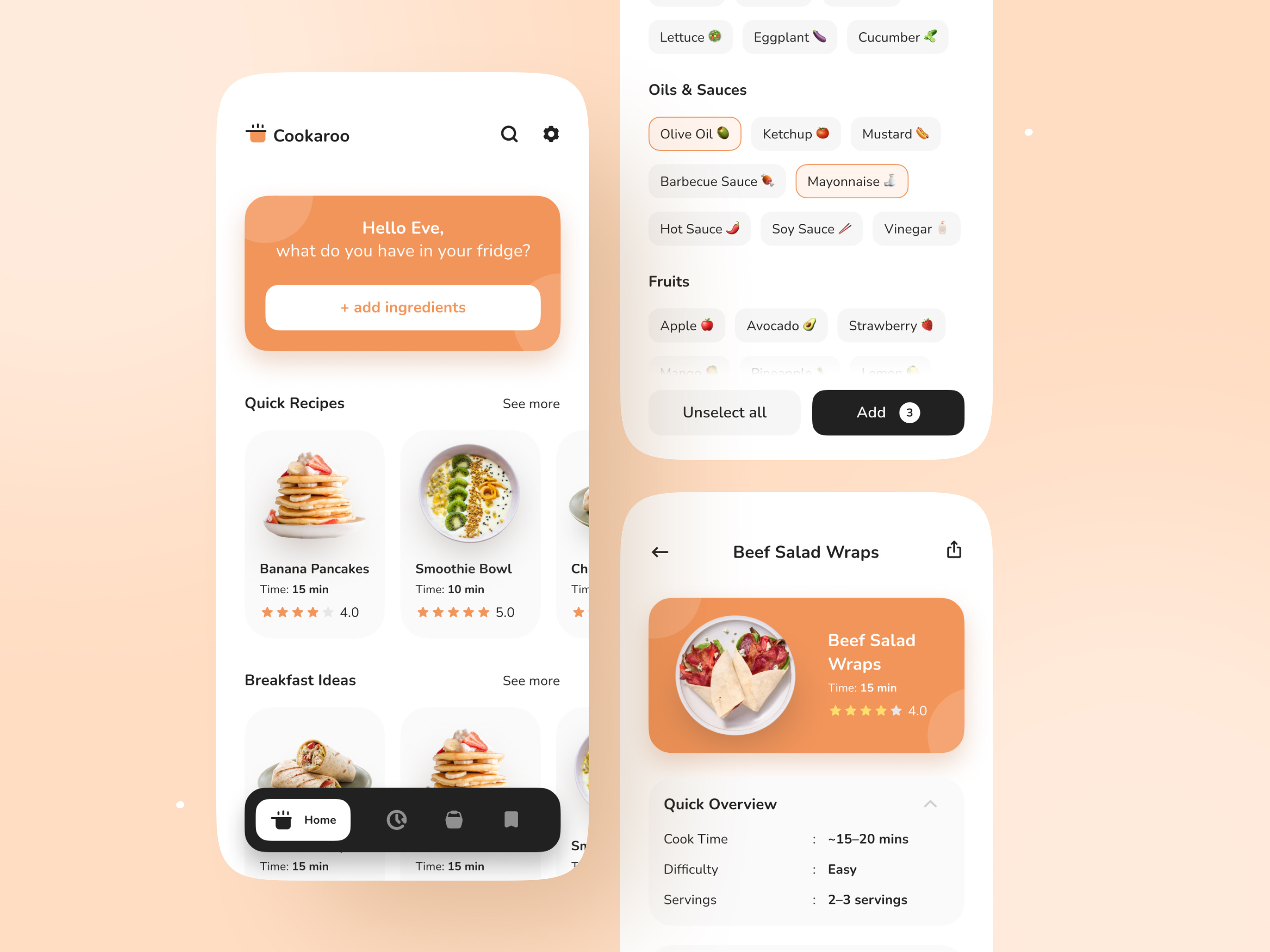 Cookaroo - SmartRecipeAI Mobile App by Arinasdd on Dribbble