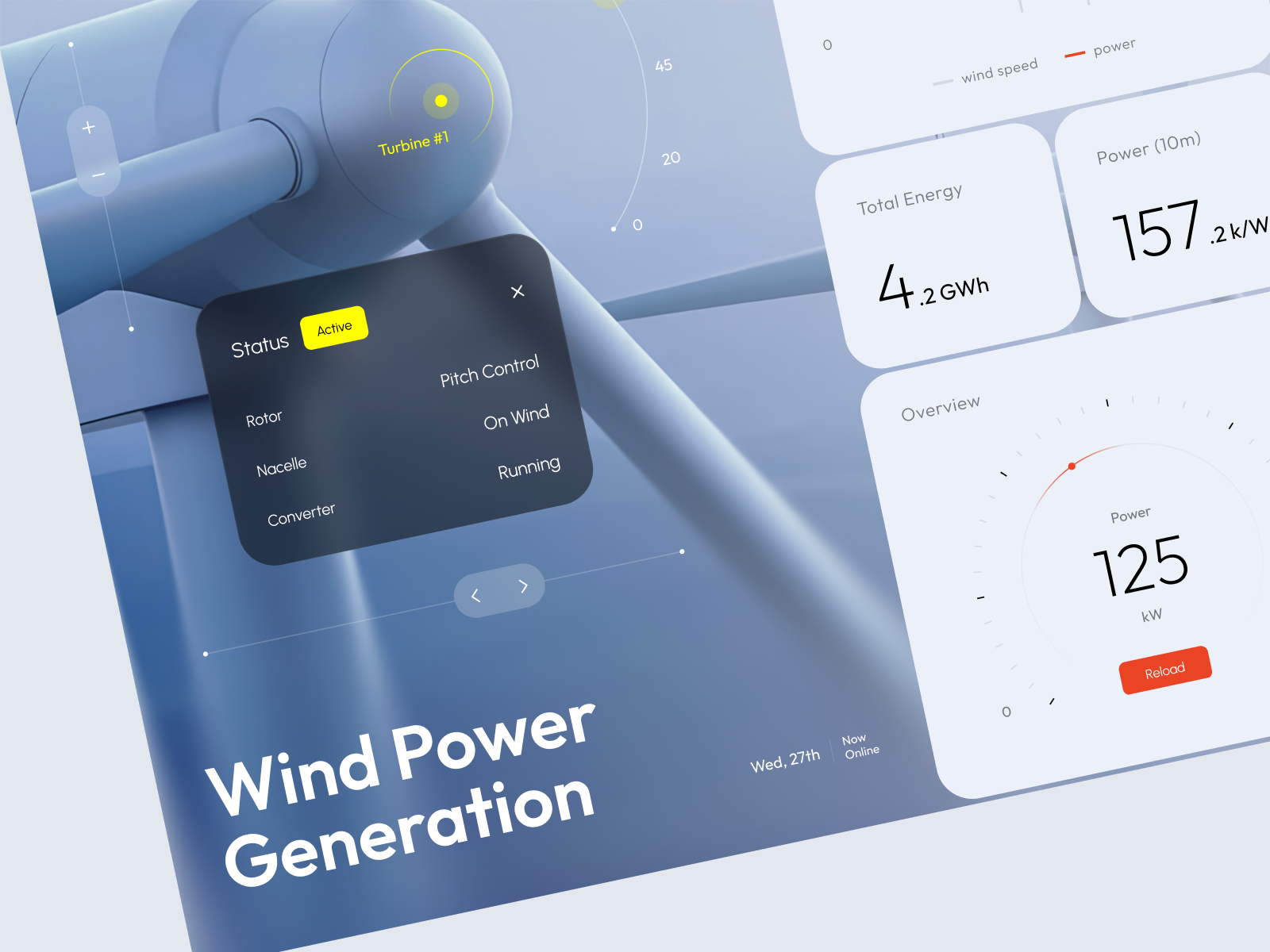 WindFarm SaaS - Renewable Energy Dashboard by Jack R. for RonDesignLab ...