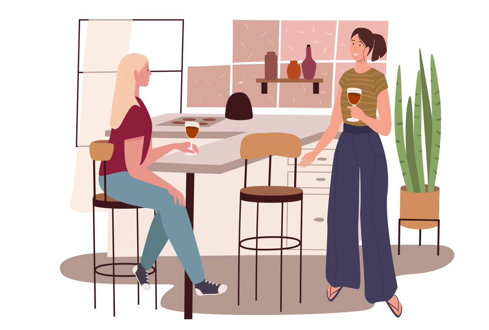 Dinner With Friend 2D Animation by DigitalCrocs on Dribbble