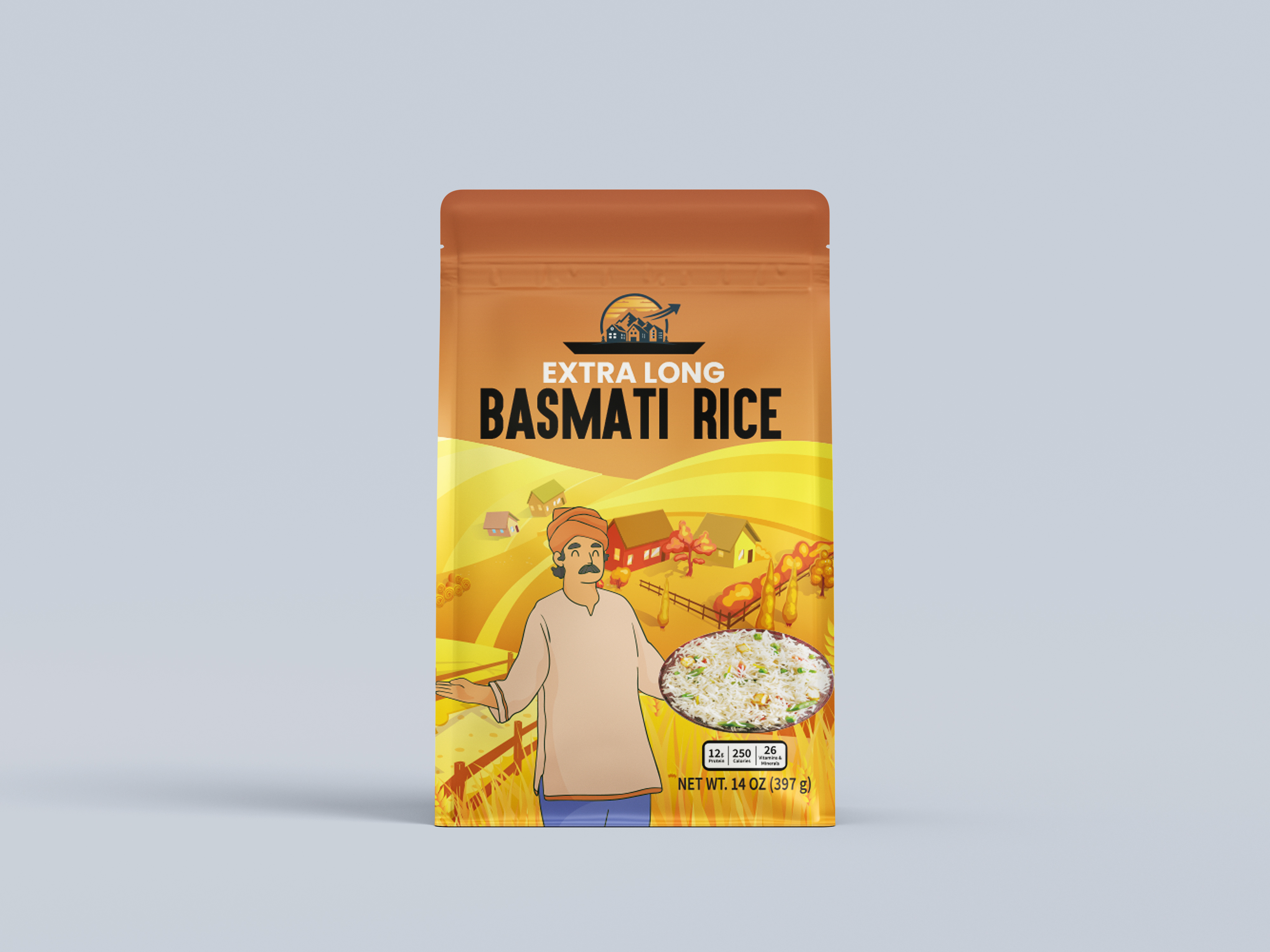 Basmati Rice Pouch Bag Design by Graphic Aerial on Dribbble