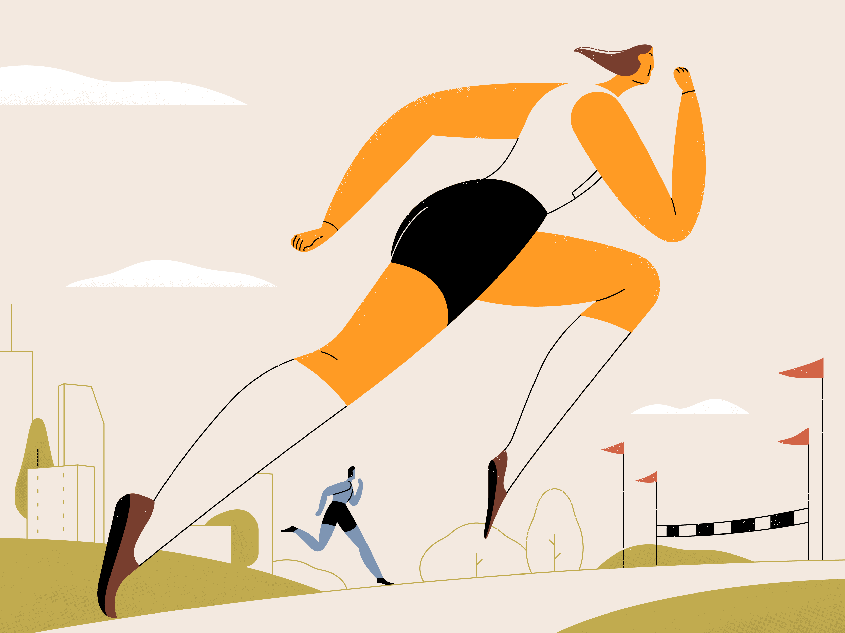 Marathon by Darya Semenova on Dribbble
