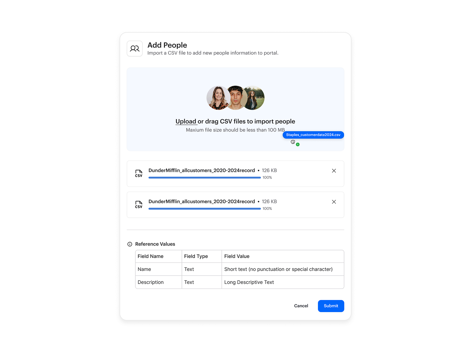 File Upload Modal by Debasmita Dutta on Dribbble