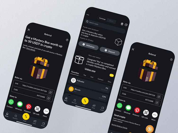 Referral Mobile App Ui by UI Ants on Dribbble