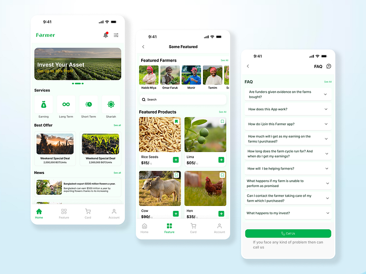 Agriculture App Design by Sahariar Sajib on Dribbble