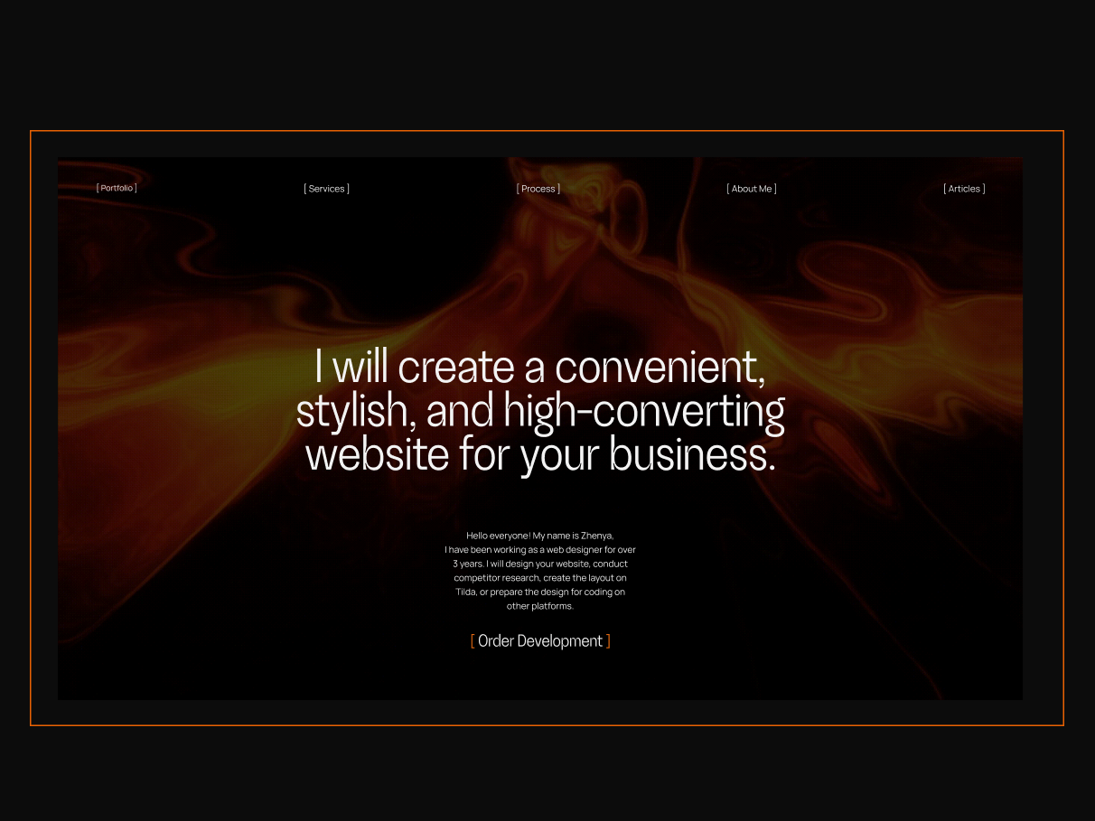 Website Portfolio Development for a Web Designer by E2 on Dribbble