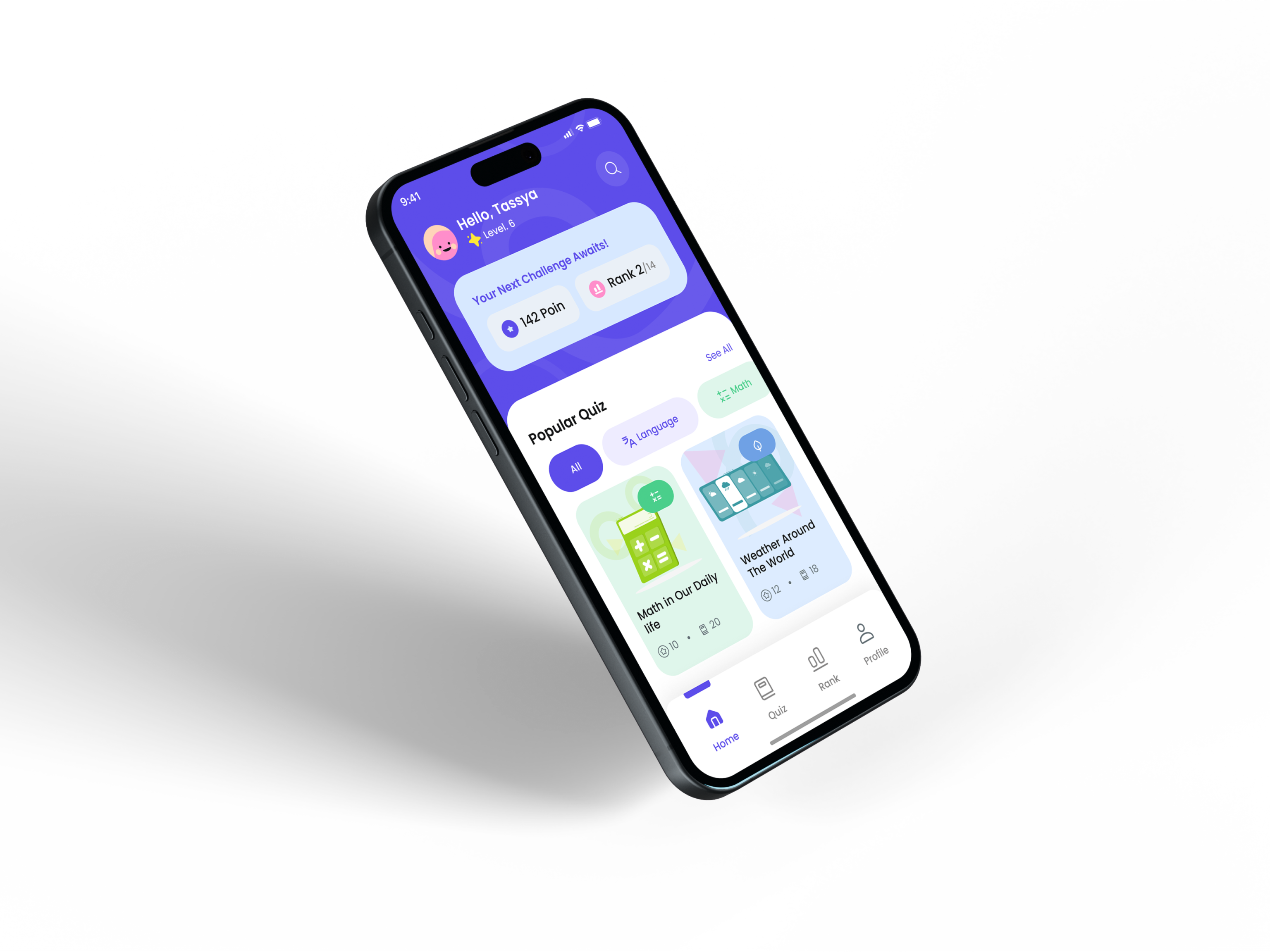 Kwiz Education Mobile App by Laluasa Creative Studio on Dribbble