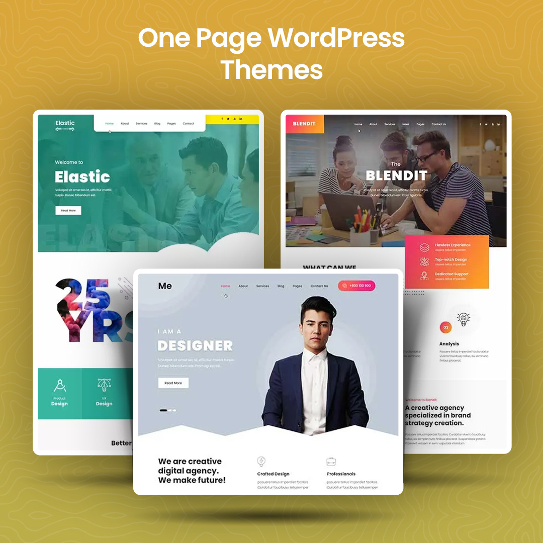 One Page WordPress Themes by SKT Themes on Dribbble