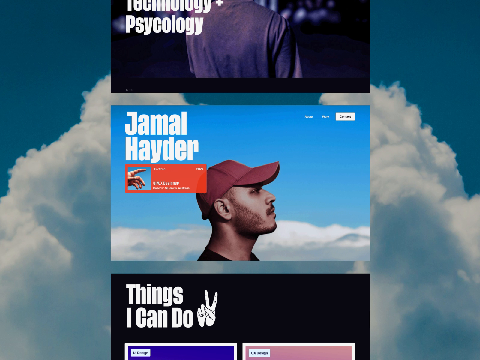 My Portfolio Website by Jamal Hayder on Dribbble