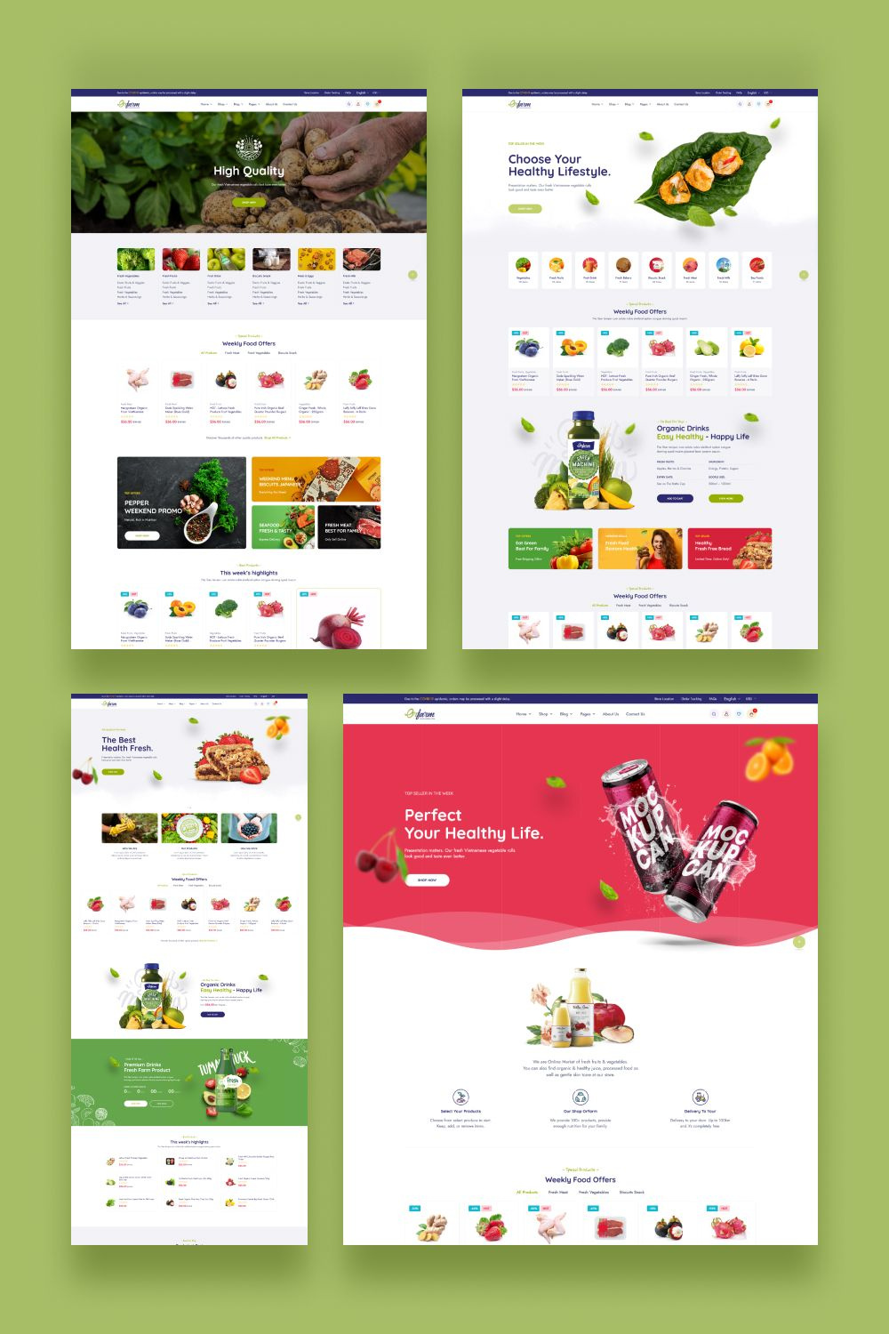 Orfarm - Multipurpose eCommerce HTML5 Template by ThemePure on Dribbble