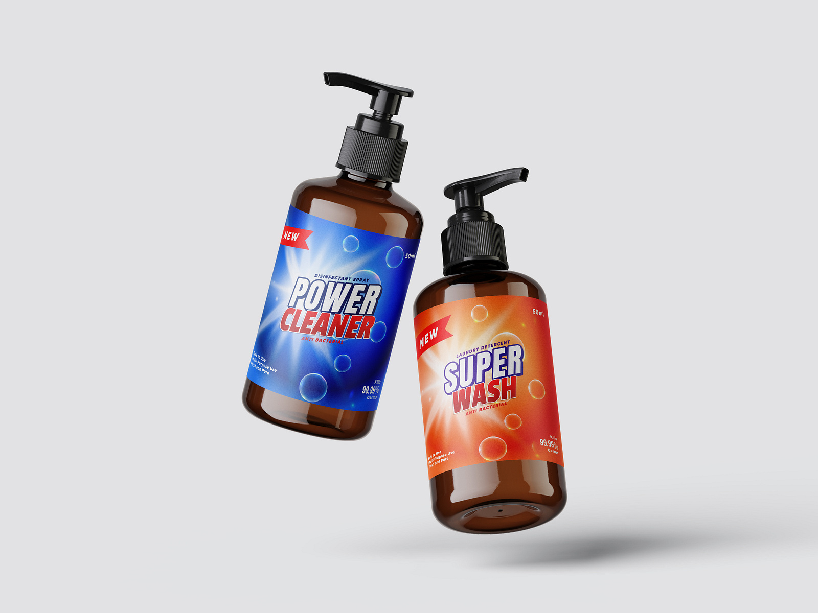Cleaner Pump Bottle Cover Design by Designpro.com on Dribbble