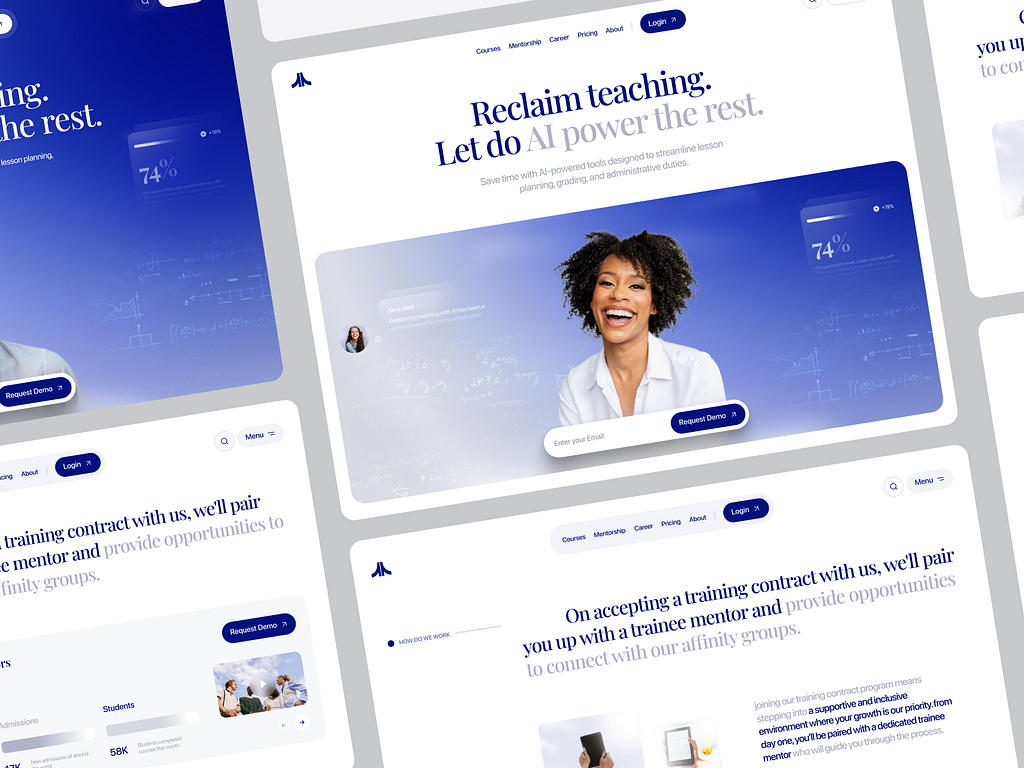 AI Landing Page by Levi Wilson for QClay on Dribbble