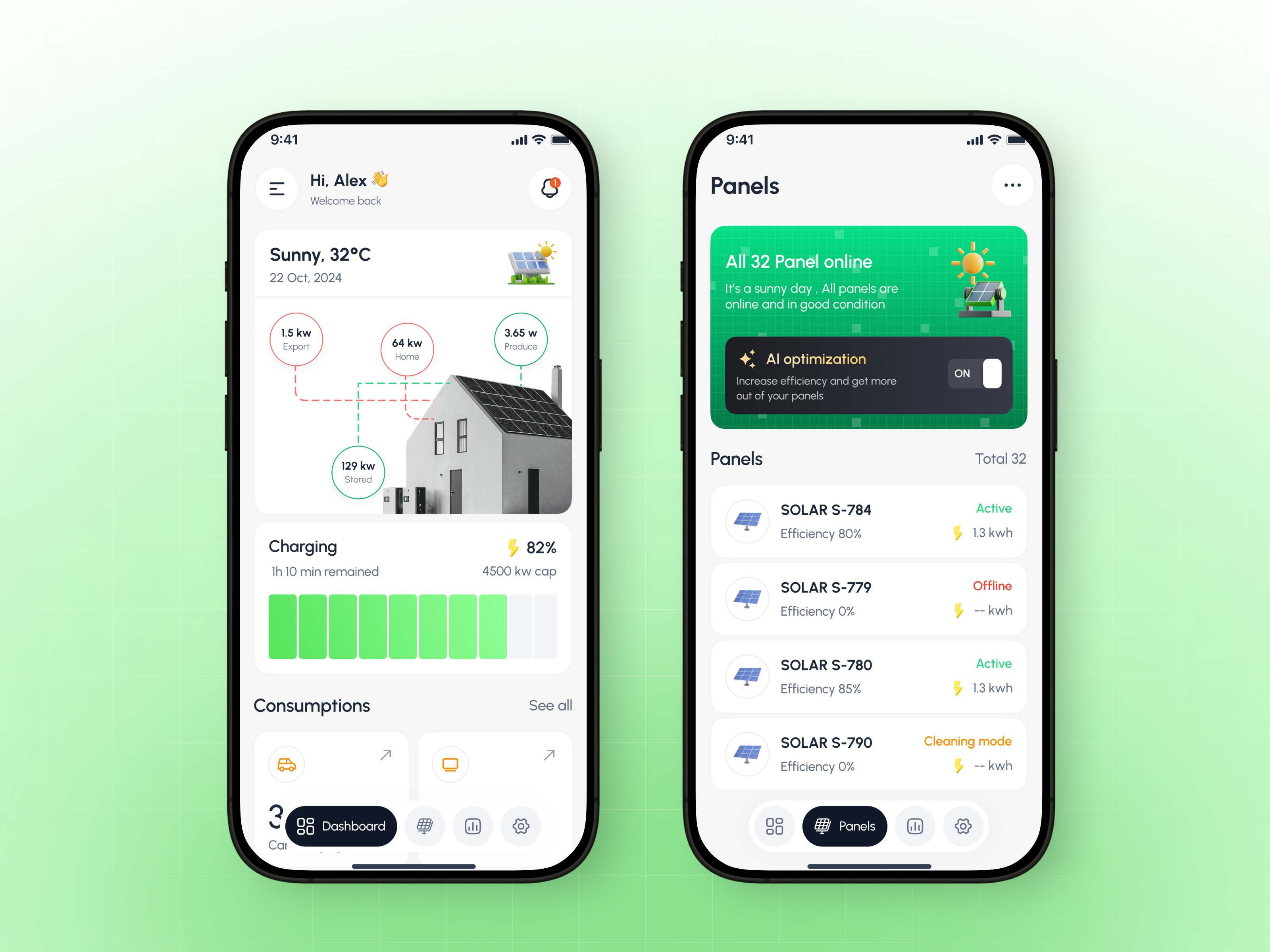 AI-Driven Solar Panel App UI UX Design | Renewable Energy by FocoTik UI ...
