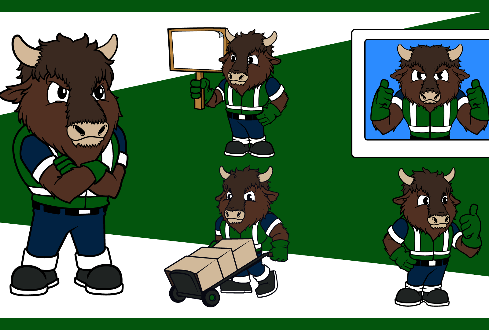 Buffalo character design by Penpencils on Dribbble