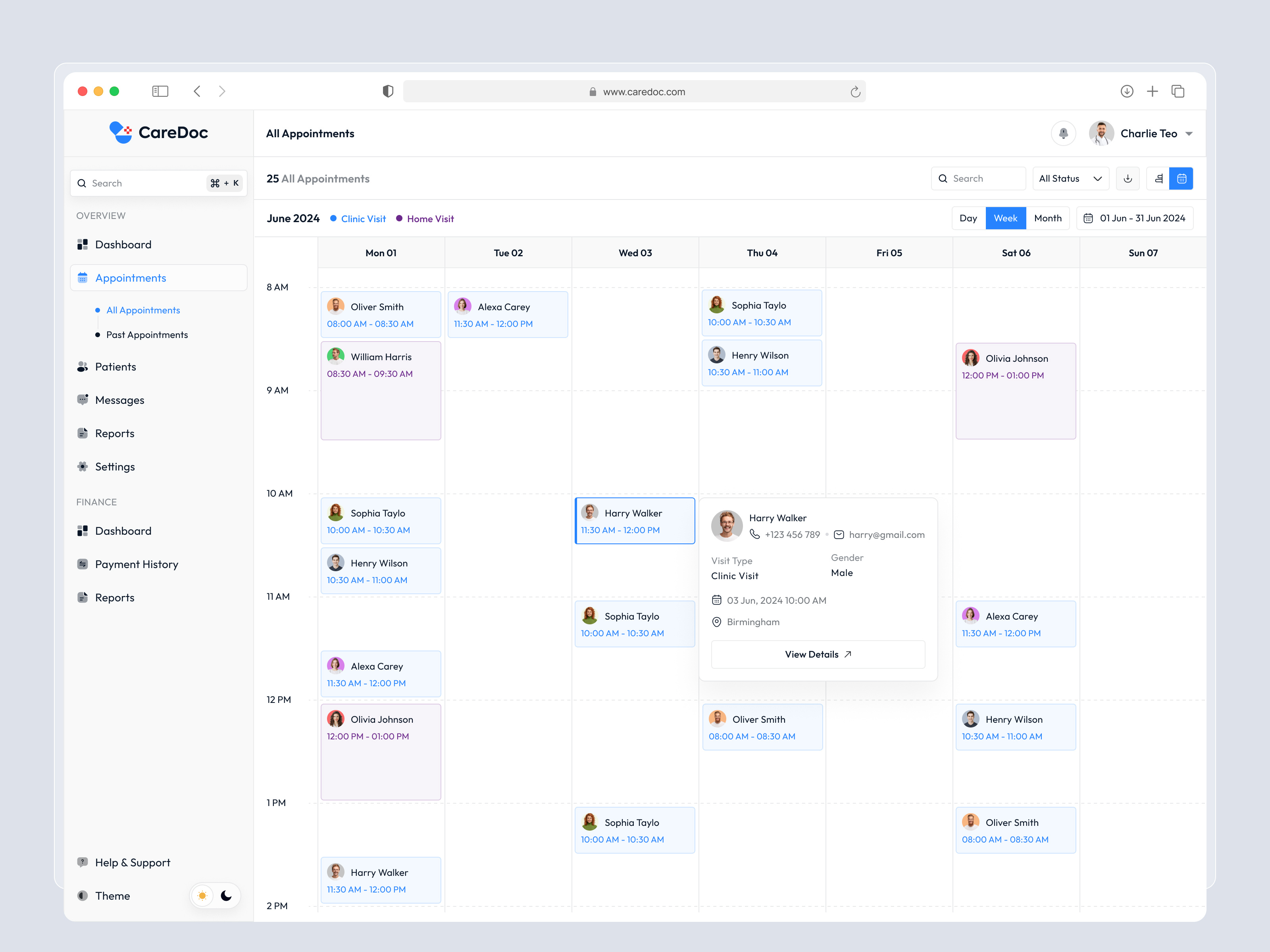 Appointment Calendar Weekly View Design by Bhavik Dobariya on Dribbble