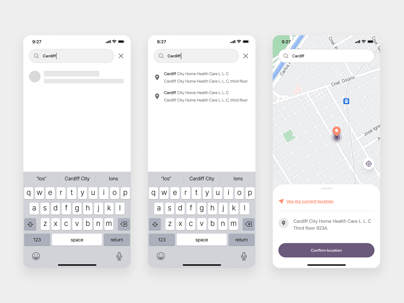 Search interaction flow by Ibraheem Olasupo on Dribbble