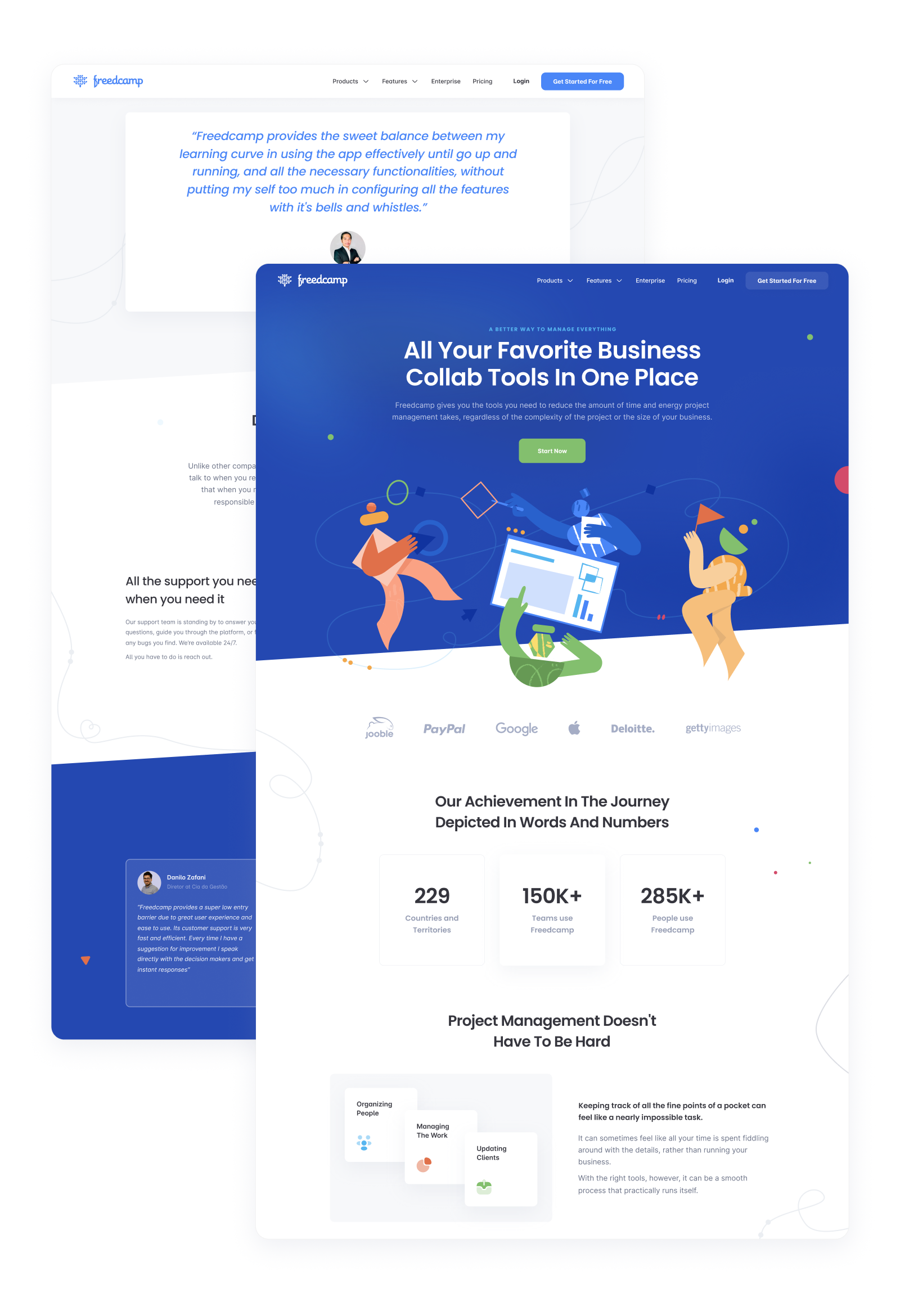 Freedcamp-UI/UX Design for Project Management Platform by Afterglow on ...