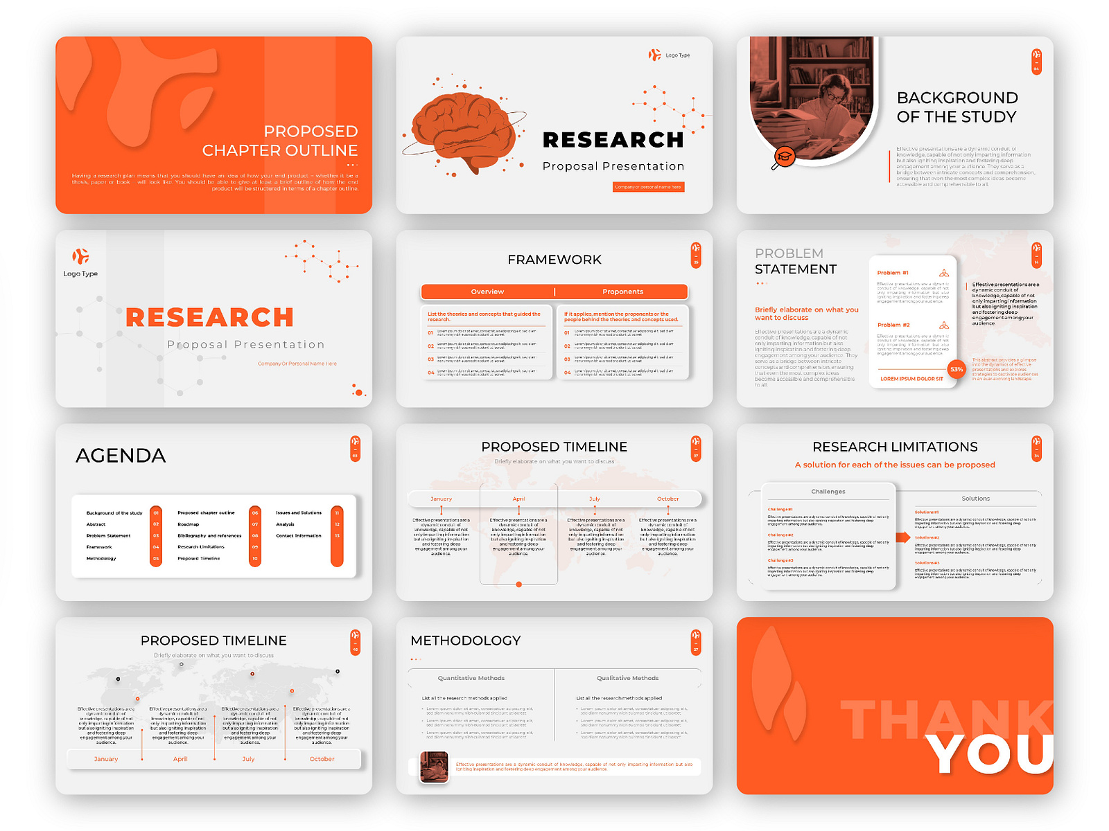 Research Proposal Template Design by Temis on Dribbble