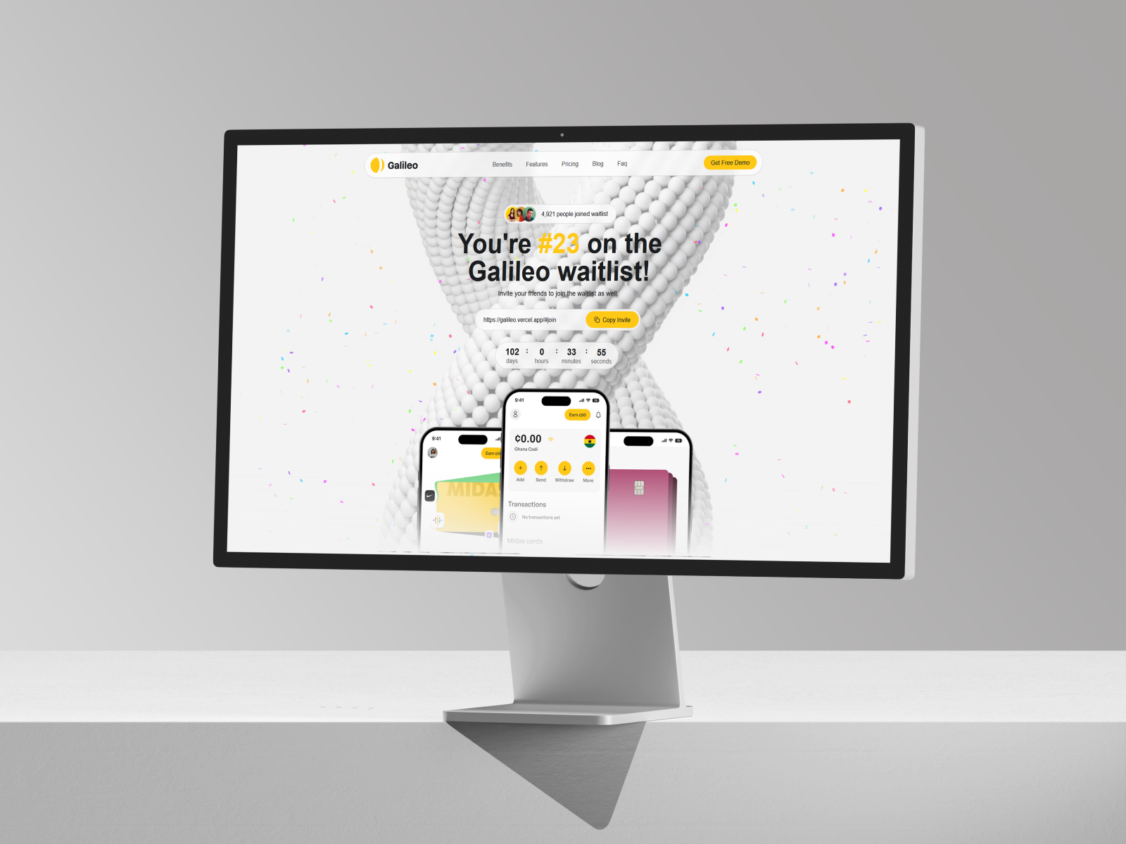 Saas Waitlist Hero Section Concept by Abiola Braimah on Dribbble