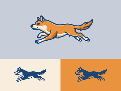 Dog Running Logo