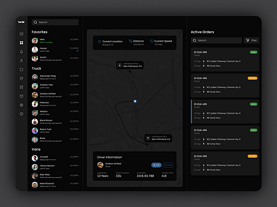Truck Tracking Dashboard Design by Keon Agency on Dribbble