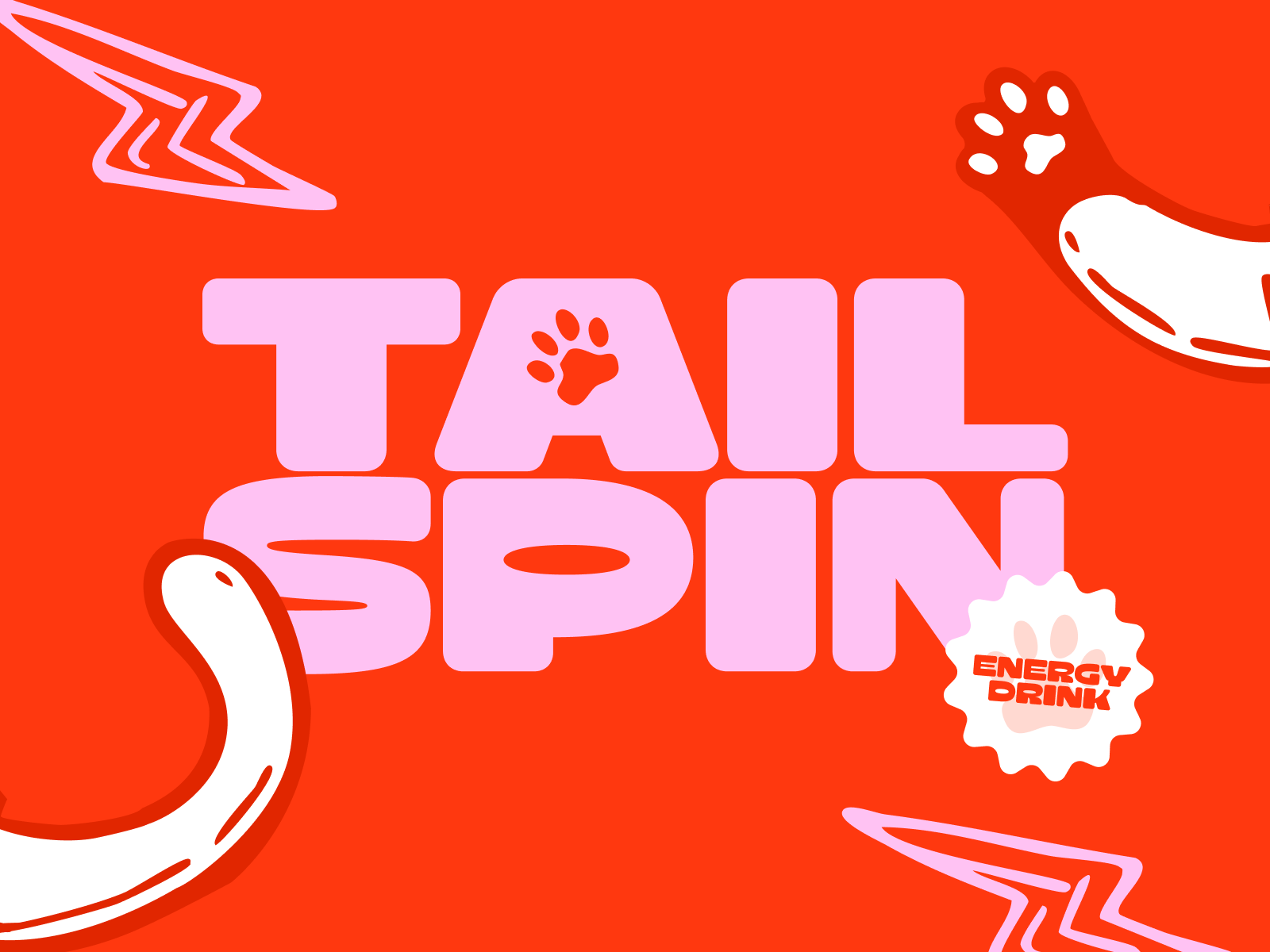 TailSpin: Playful Energy Drink Branding by Aji on Dribbble