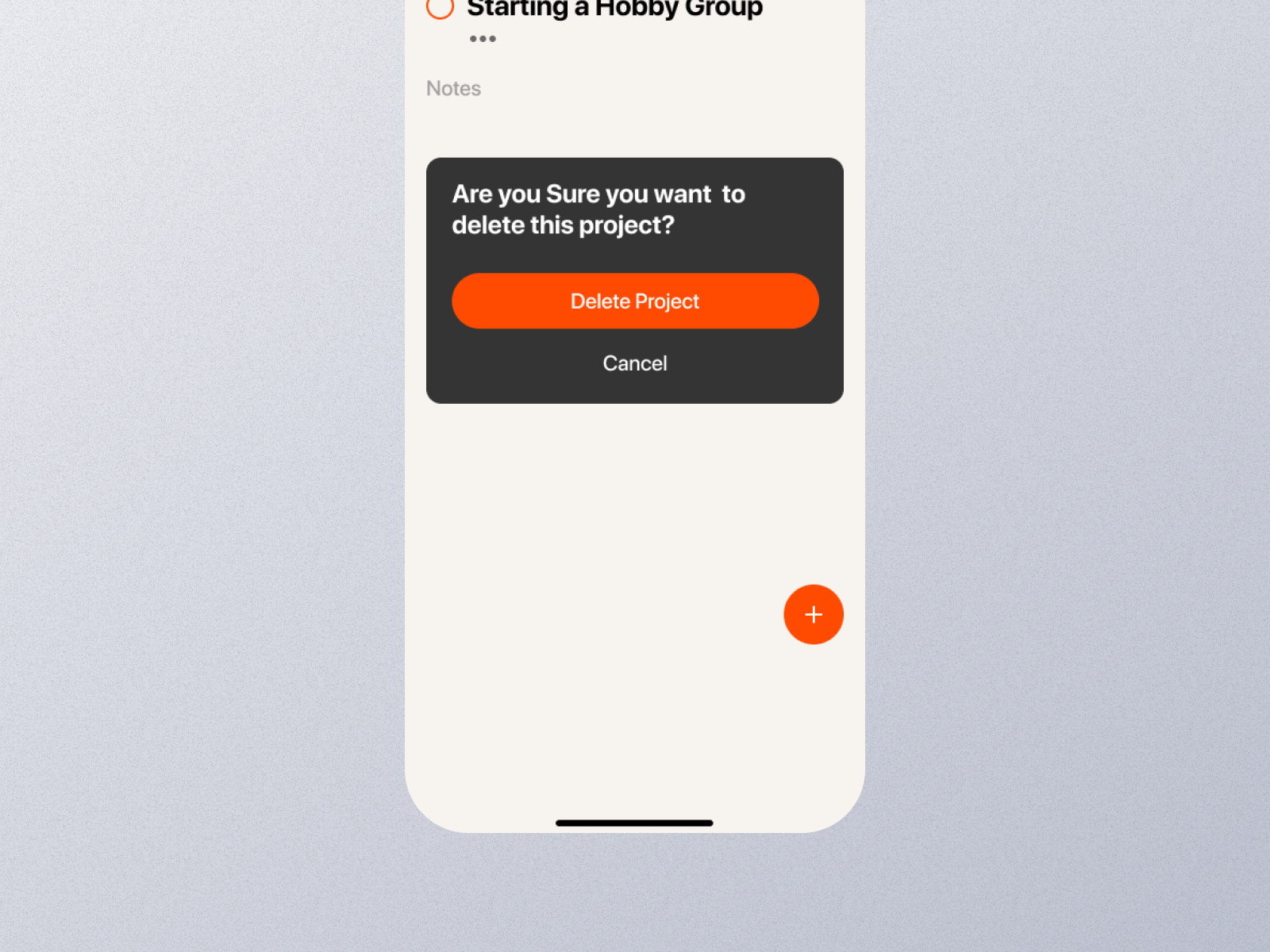 Delete Project Mobile App Ui by UI Ants on Dribbble
